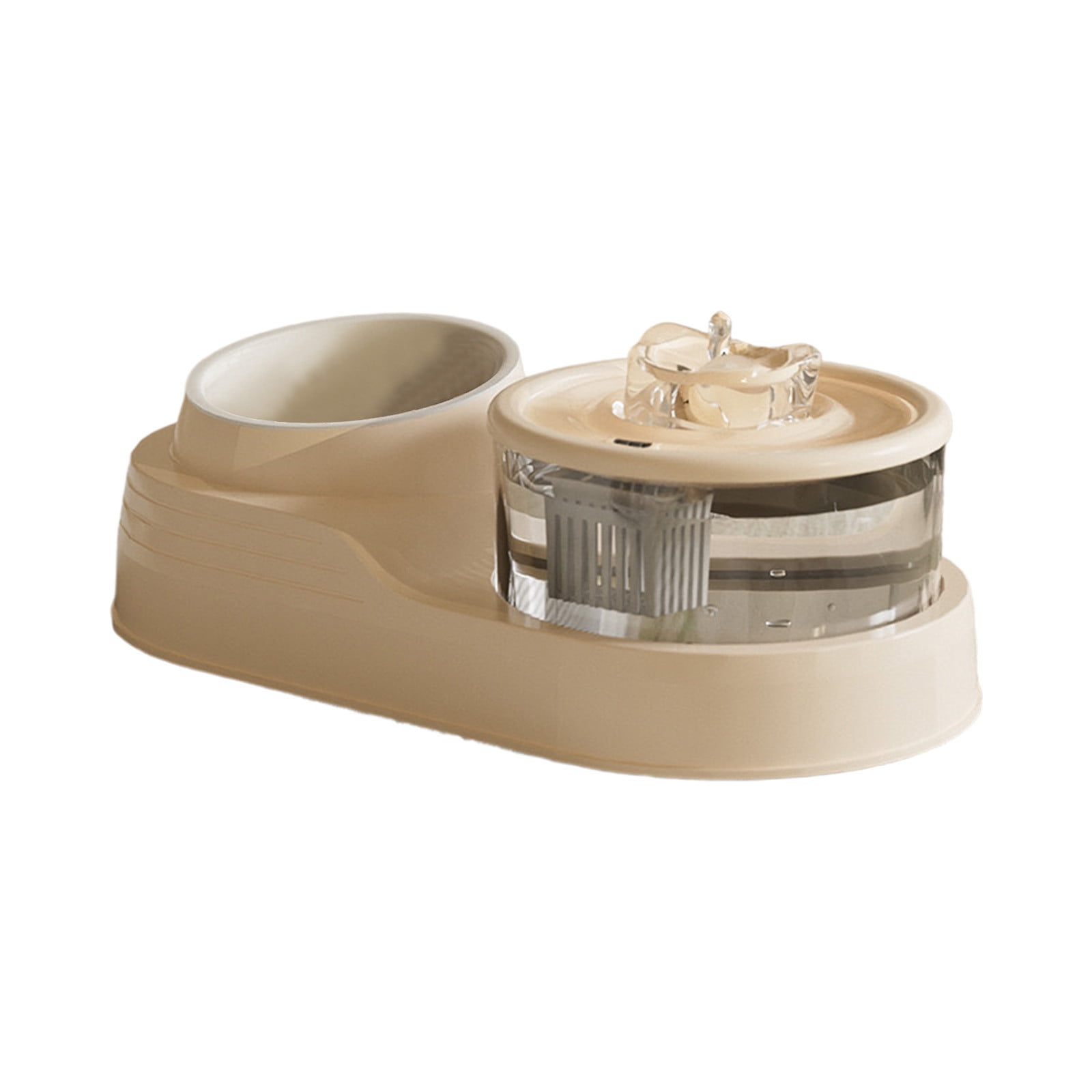 Automatic Cat Water Feeder and Food Bowl, Two-in-One Pet Drinking ...