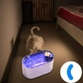 Automatic Cat Water Fountain 3L with LED Light, Quiet Pet Water ...