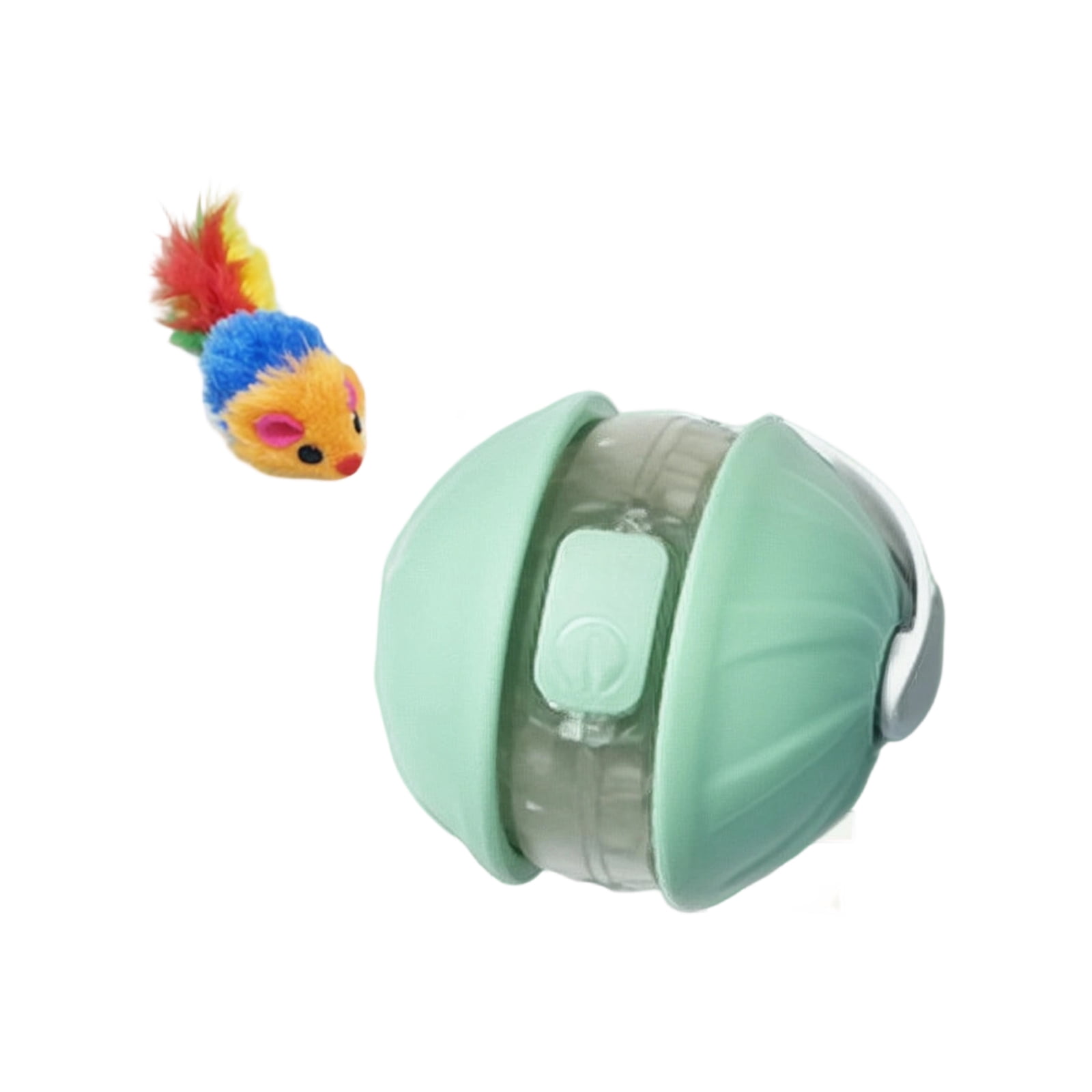 Automatic Cats Toy Ball: Interactive Electric Feather Mouse Toy For ...