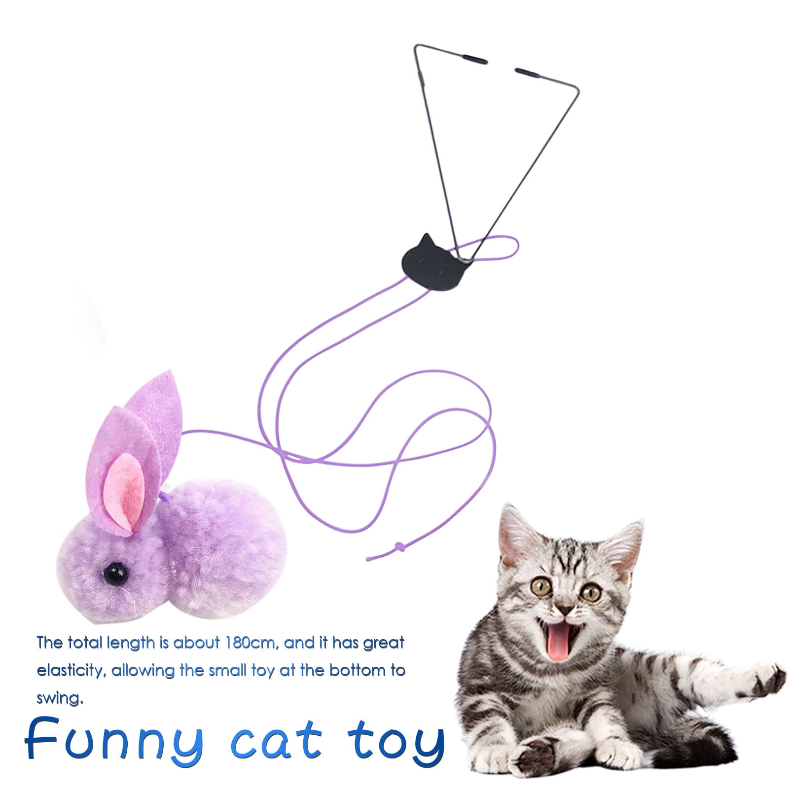 Automatic Cats Toy With Adjustable Elastic Rope Door Window Hanging ...