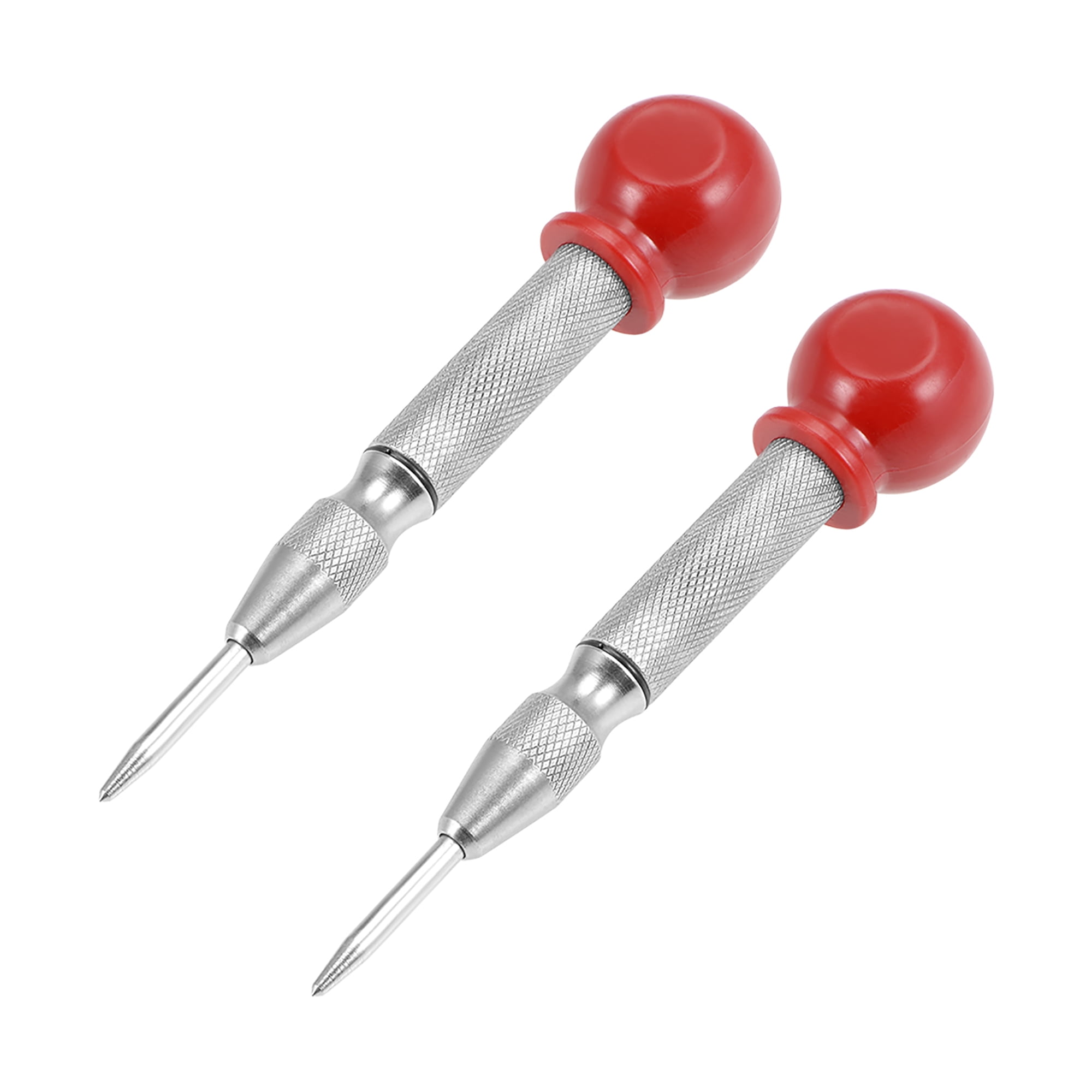 Automatic Center Punch, HSS Adjustable Spring Loaded Drill Tool Silver ...