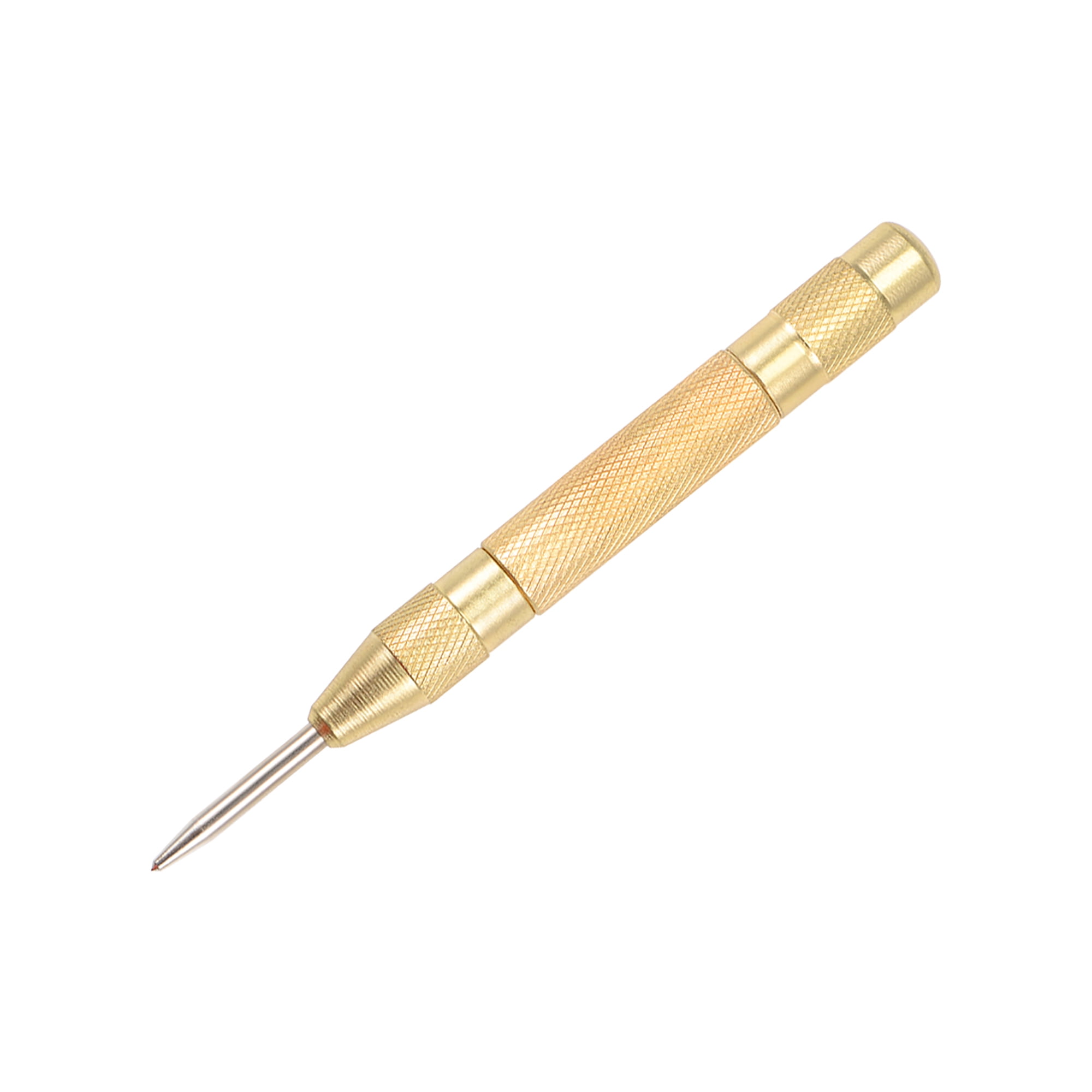 Automatic Center Punch, HSS Adjustable Spring Loaded Drill Tools Gold ...