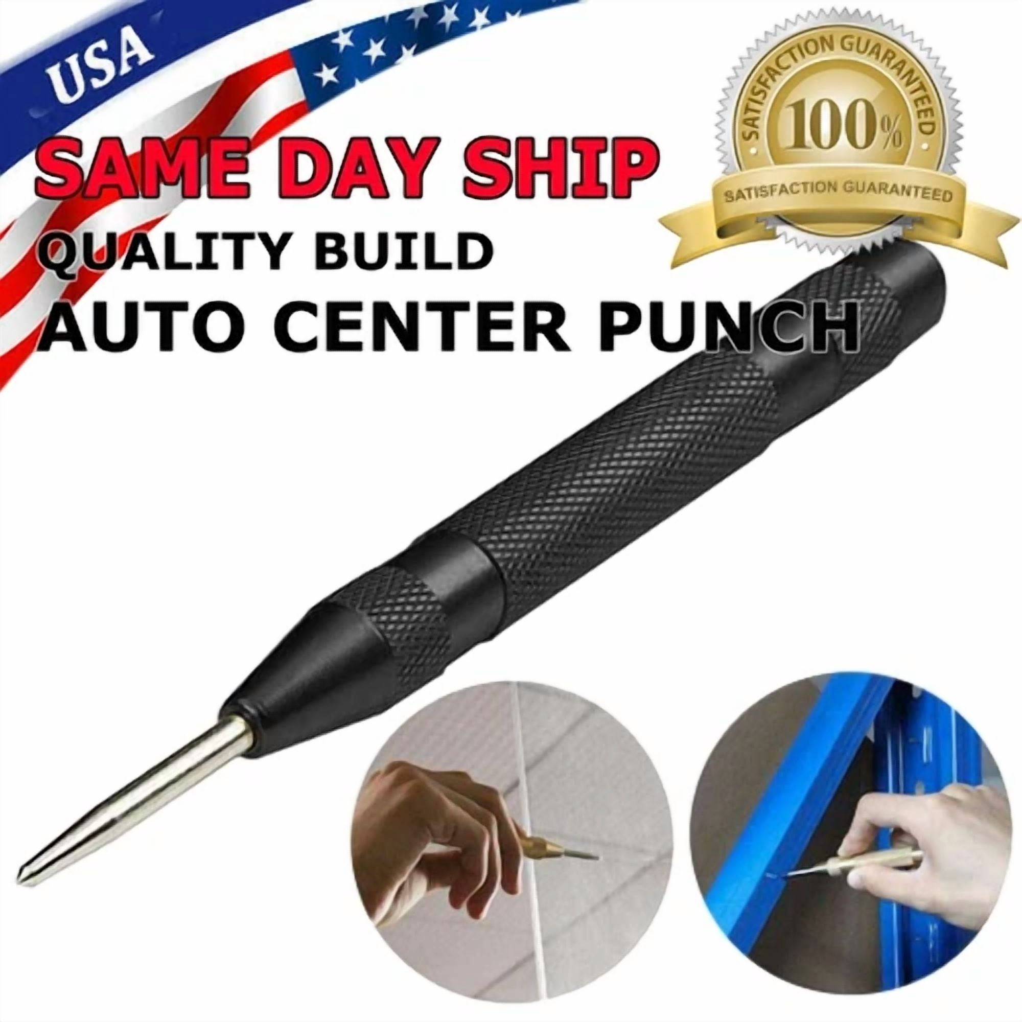 Automatic Center Punch Strikes Surface Hammer Spring Loaded Window ...