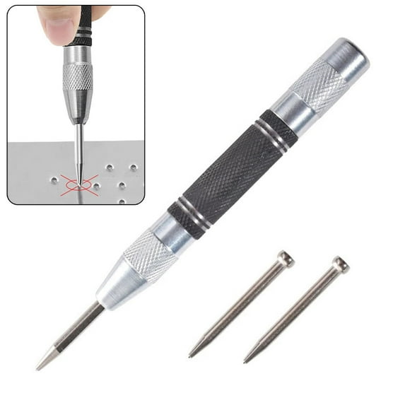 Automatic Centre Punch 2Pcs Needles Adjustable Spring Loaded Metal ...