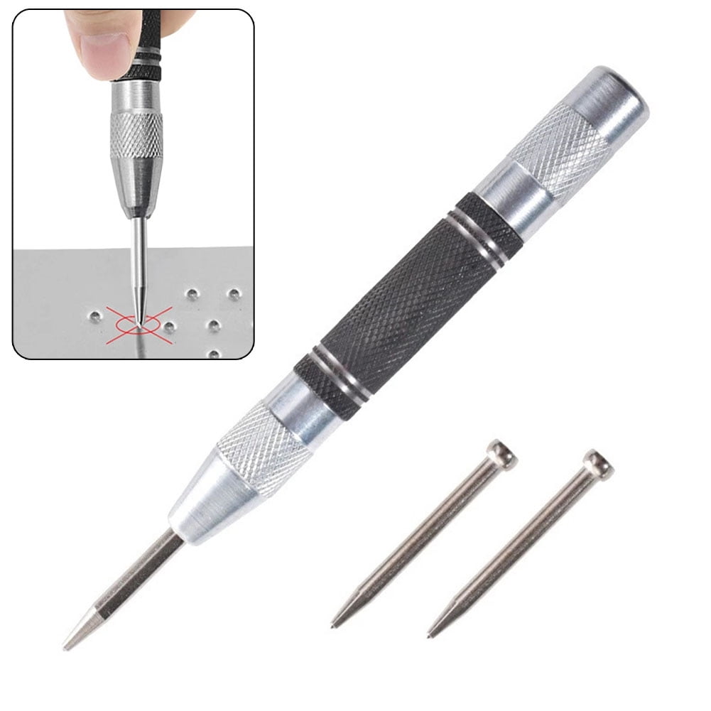 Automatic Centre Punch and 2 Pcs Needles Adjustable Spring Loaded Metal ...