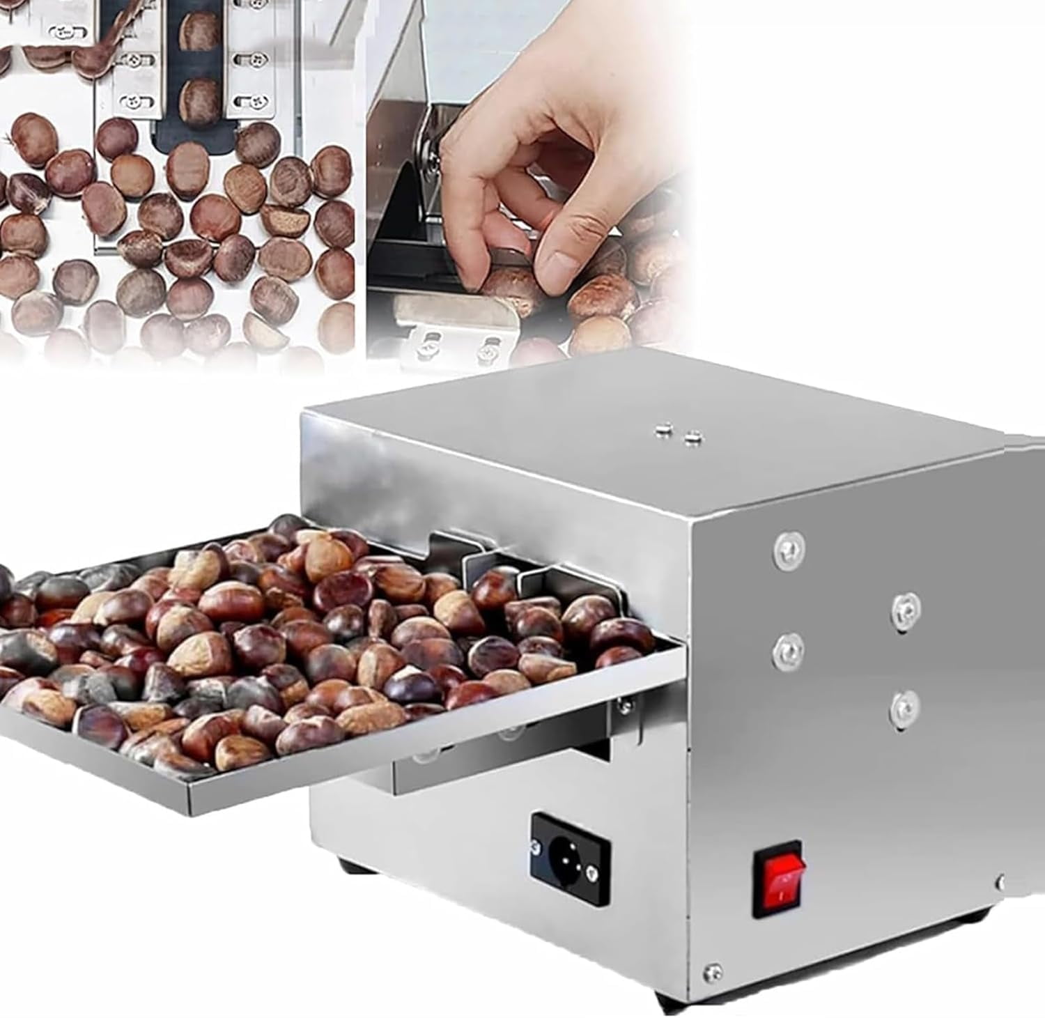Automatic Chestnut Opener, 60W Commercial Electric Chestnut Cracker ...