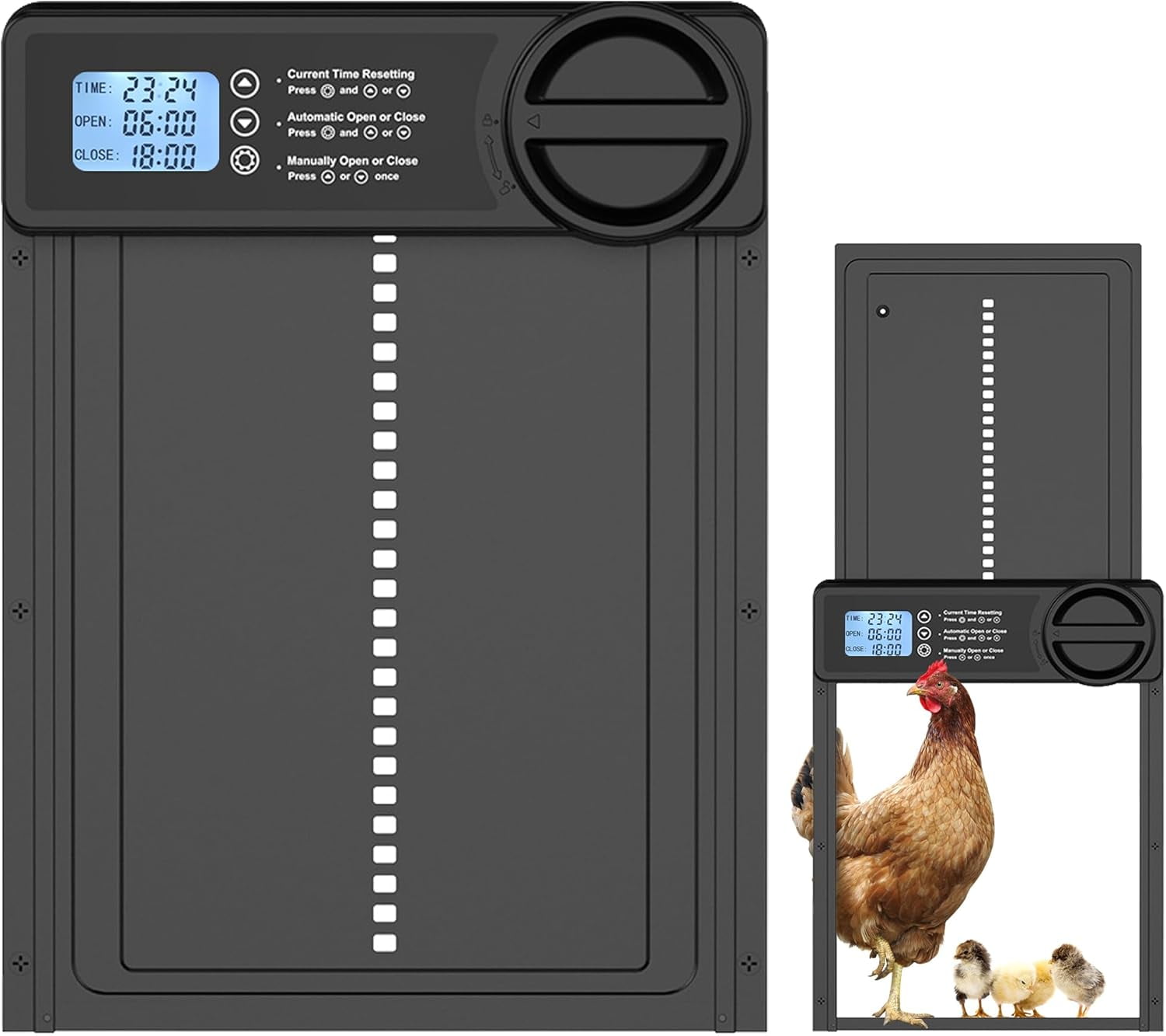 Automatic Chicken Coop Door - Aluminum Auto Chicken Coop Opener with ...