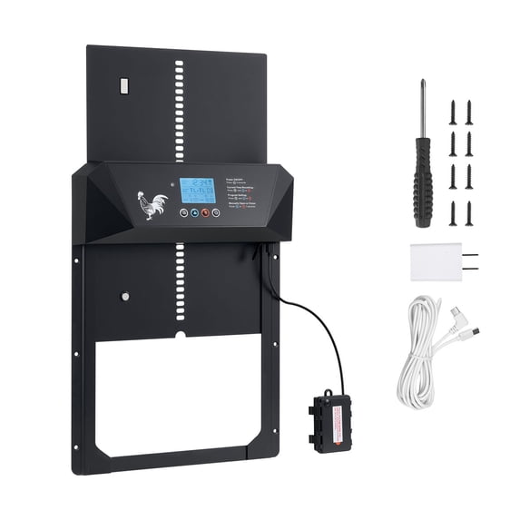 Automatic Chicken Coop Door, DC & Battery Powered Chicken Door with LCD ...