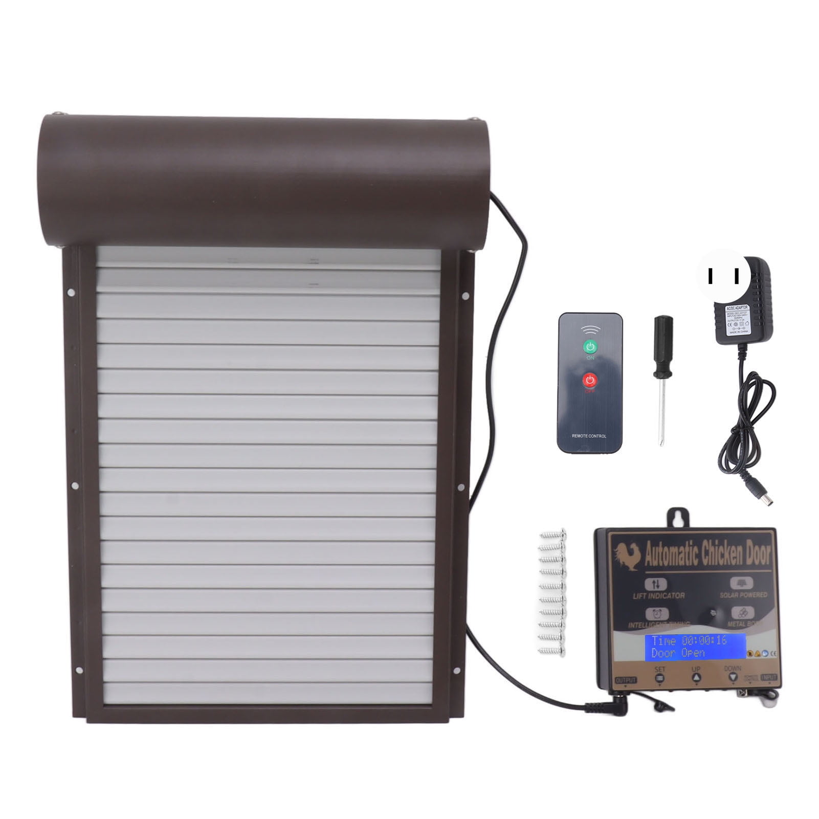 Automatic Chicken Coop Door Light Sensing Timing Remote Control 3 in 1 ...