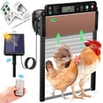 Automatic Chicken Coop Door Solar Powered, Anti-Trap Chicken Door with ...