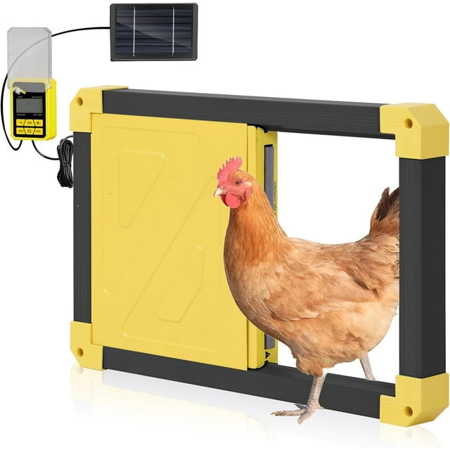 Automatic Chicken Coop Door, Solar Powered Automatic Chicken Door with ...