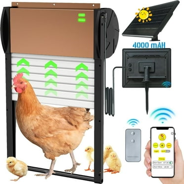 KFFKFF Automatic Chicken Coop Door Auto Chicken Door Opener Timer ...