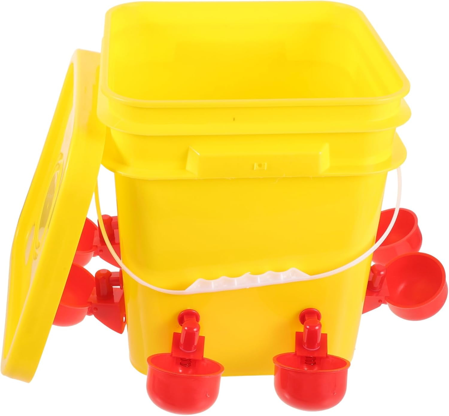Automatic Chicken Feeder Adjustable Feed Flow Plastic Poultry Feeder ...
