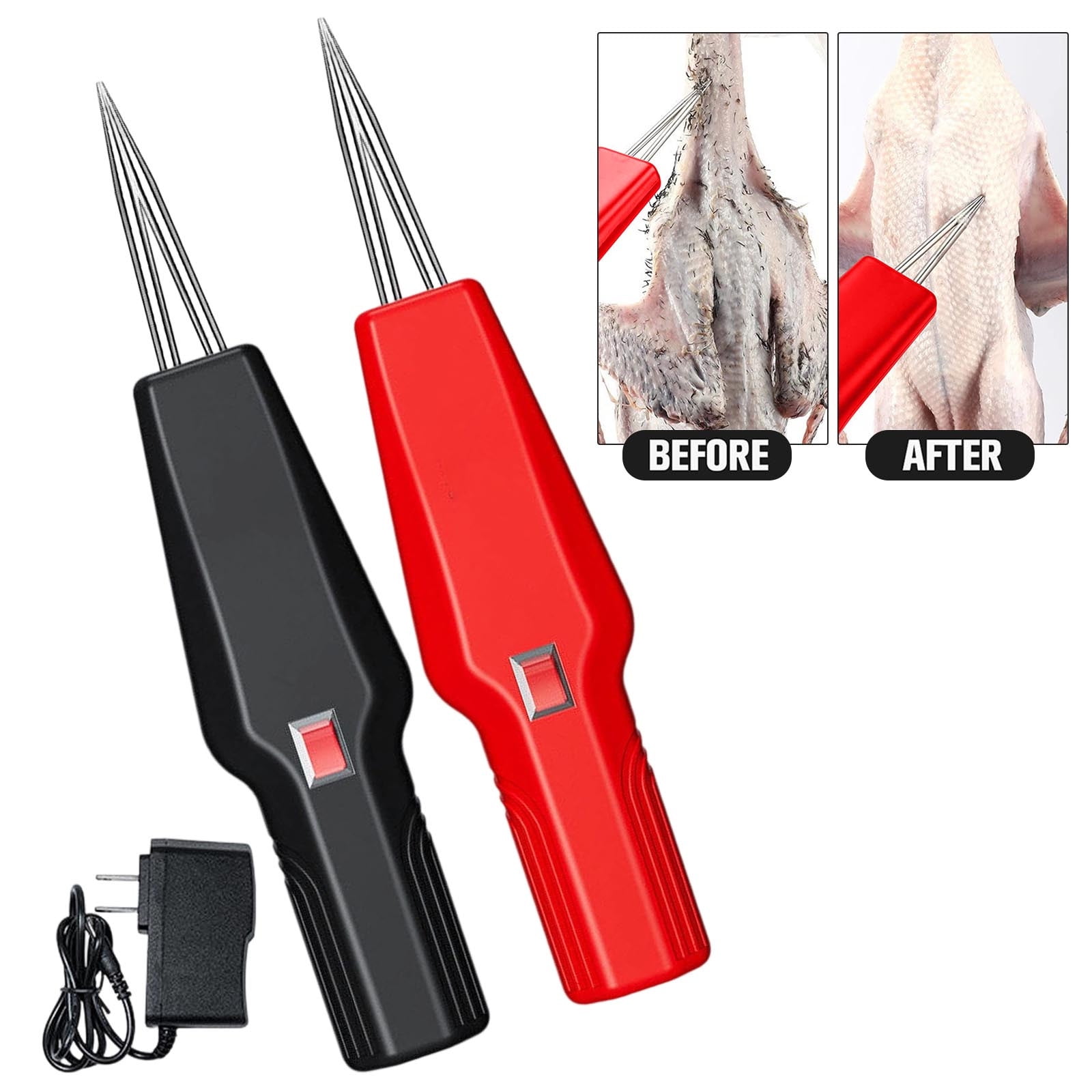 Automatic Chicken Turkey Plucker, Commercial-Grade Electric Plucker, High-Speed 800W Motor ...