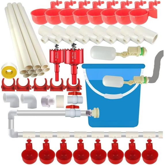 Automatic Chicken Water Cups,Chicken Water Feeder,Complete Set Pipeline ...