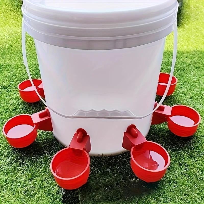 Automatic Chicken Water Dispenser, 12pcs/set Durable Self Stop Feeder ...