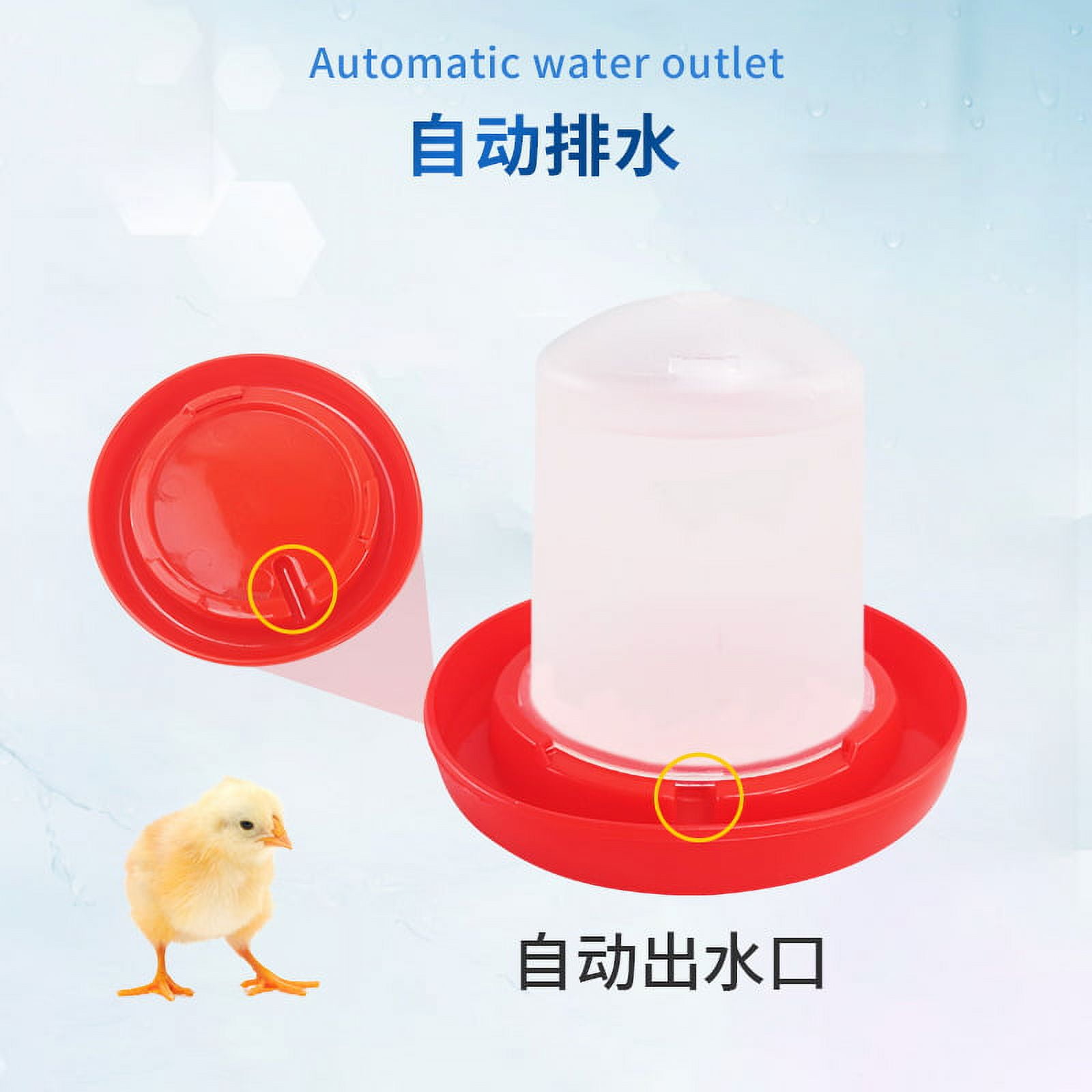 Automatic Chicken Water Feeder 1 Set Poultry Waterer Farm Supply ...