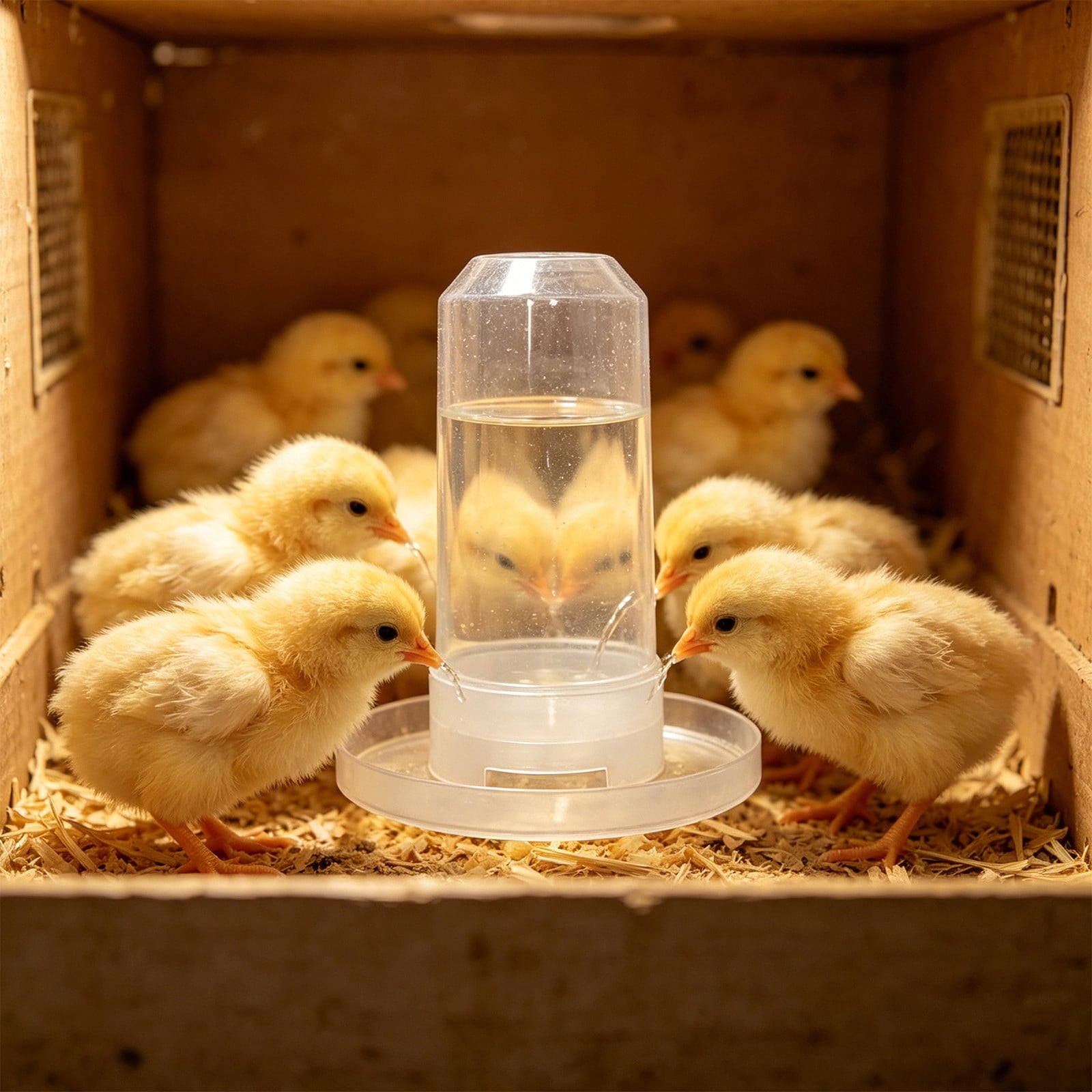 Automatic Chicken Waterer Poultry Drinker Dispenser for Quail Chicks ...