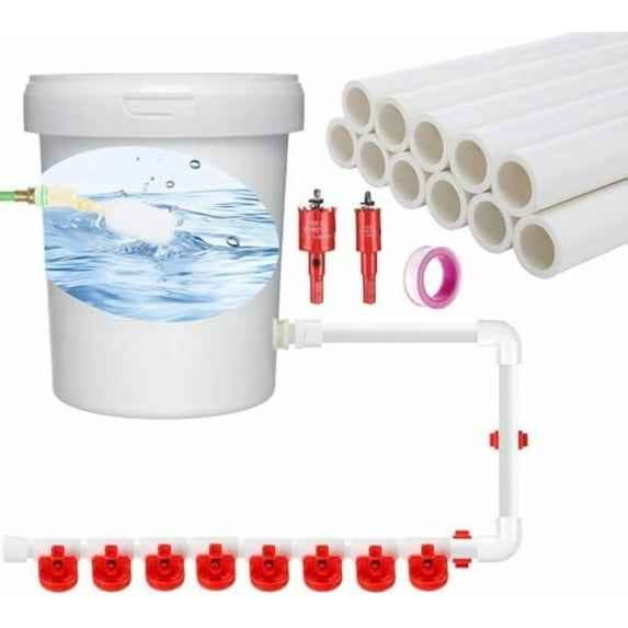 Automatic Chicken Waterer System - Complete Set Pipeline Float Valve ...
