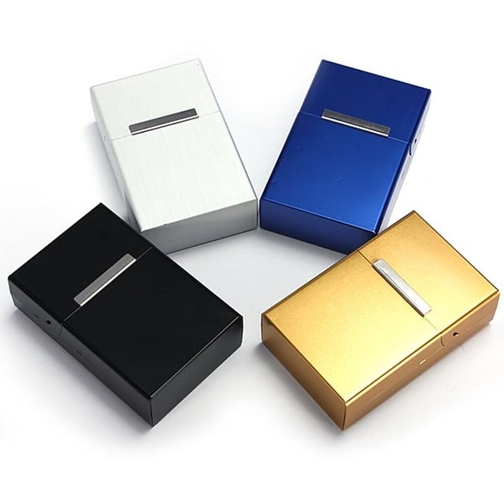 Automatic Clamshell Cigarette Case Large Capacity Magnetic Aluminum ...