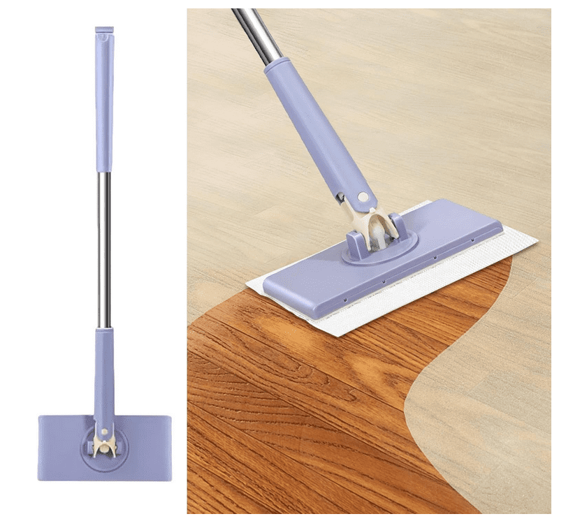 Automatic Cloth Changing Mini Mop, 360Rotating Head, Push-Pull Handle ...