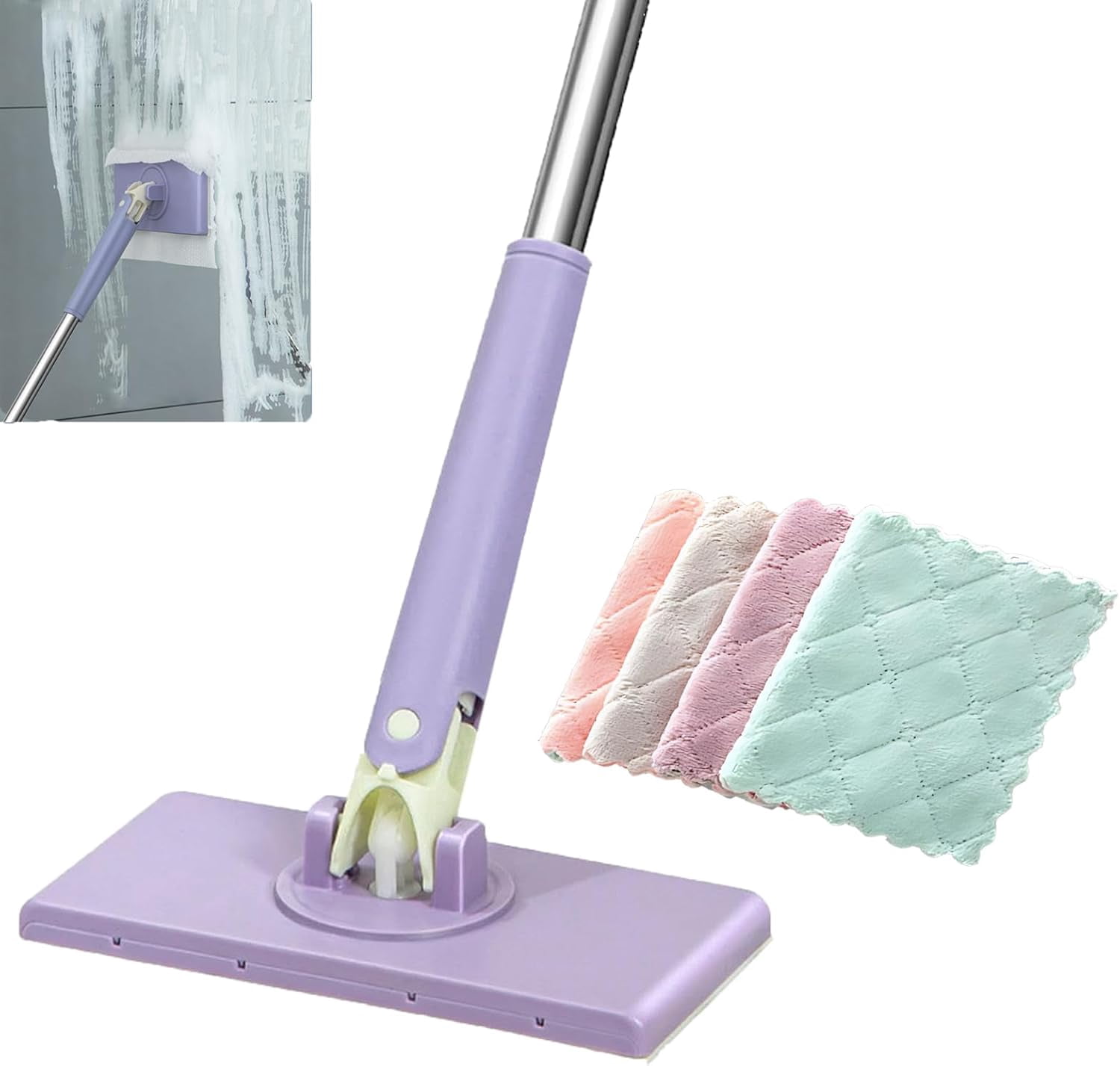 Automatic Cloth Changing Mini Mop, Mini Mop Portable Self-Squeeze Small ...