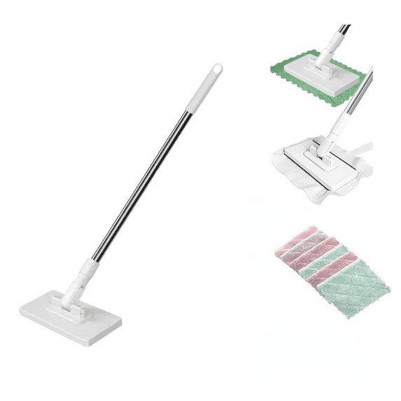 Automatic Cloth Changing Mini Mop, No-Wash Mop, Uses Disposable Face ...