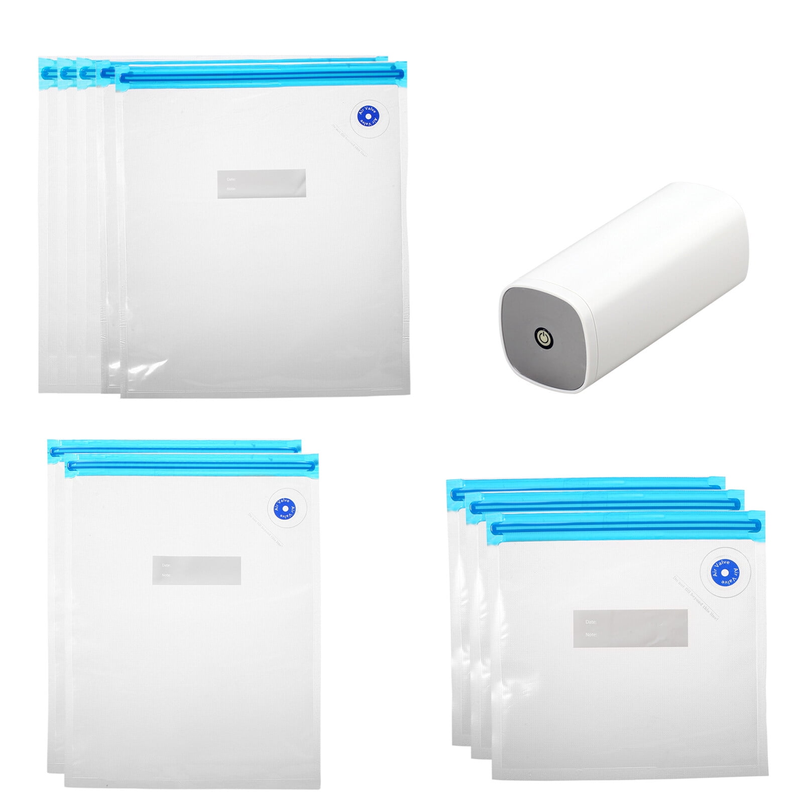 Automatic Compression Vacuum Pump with 10PCS BPA-free Vacuum Sealer ...