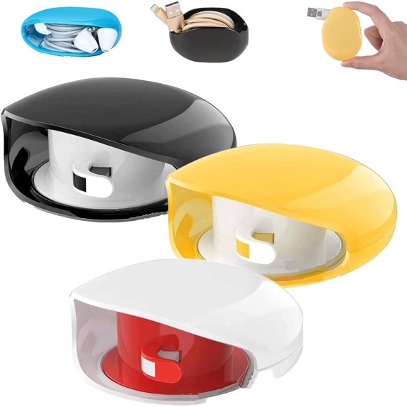 Automatic Cord Reel Organizer, Retractable Cable Winder for USB Charger ...