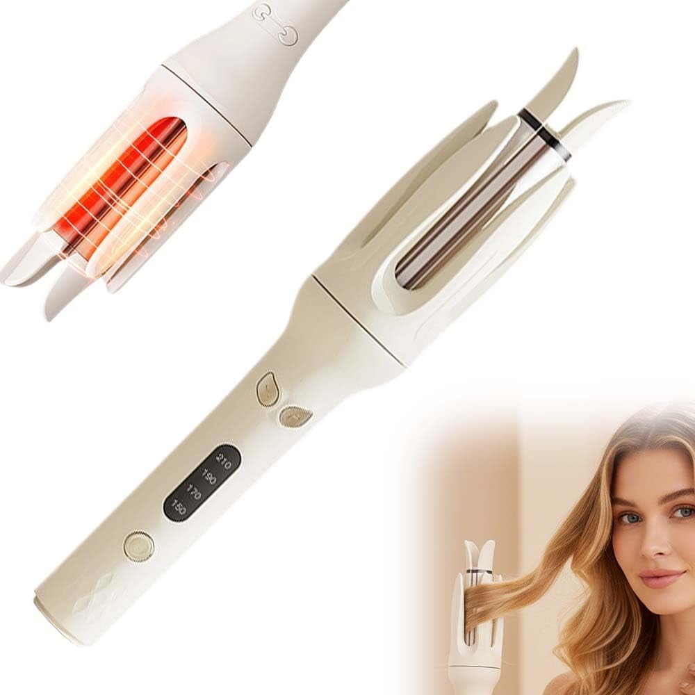Automatic Curler, Automatic Rotating Curling Iron Wand with Negative ...