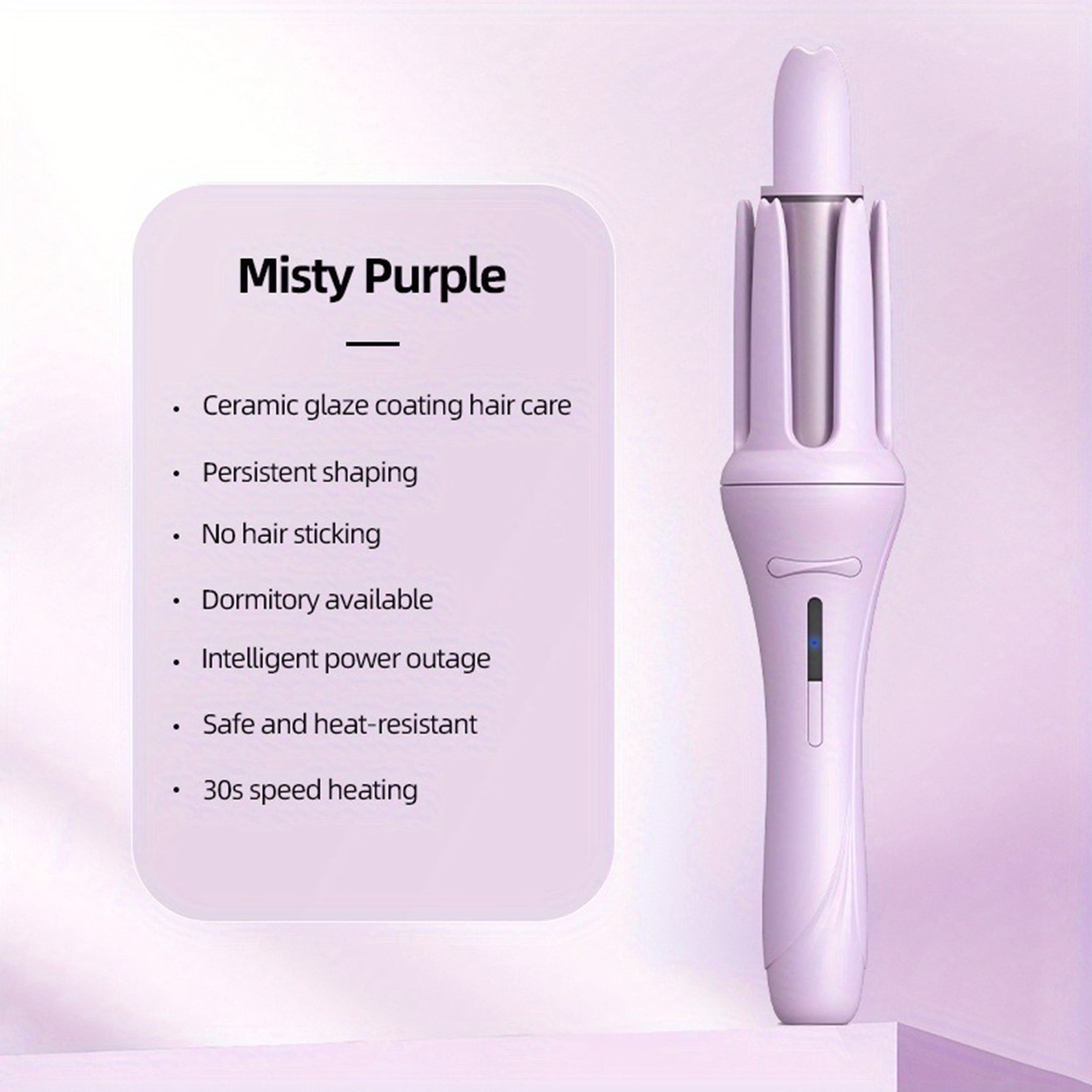 Automatic Curling Iron with 32cm Large Barrel - 38W Fast Heating Hair ...