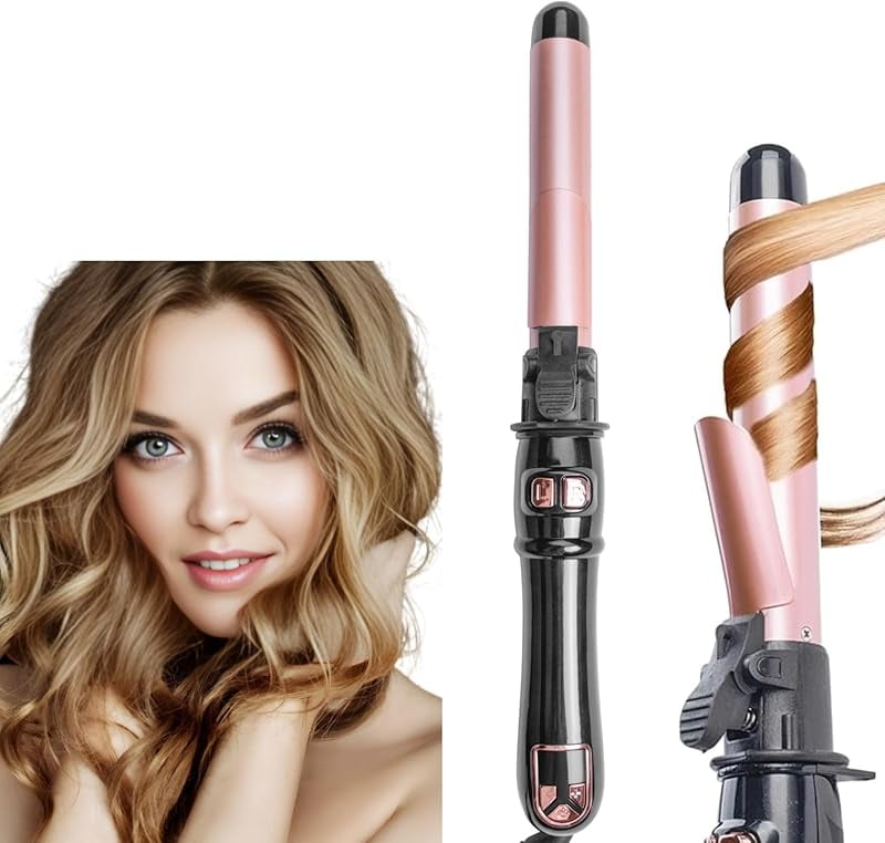 Automatic Curling Wand 28mm/1.1 inch Rotating Curling Iron with LED ...