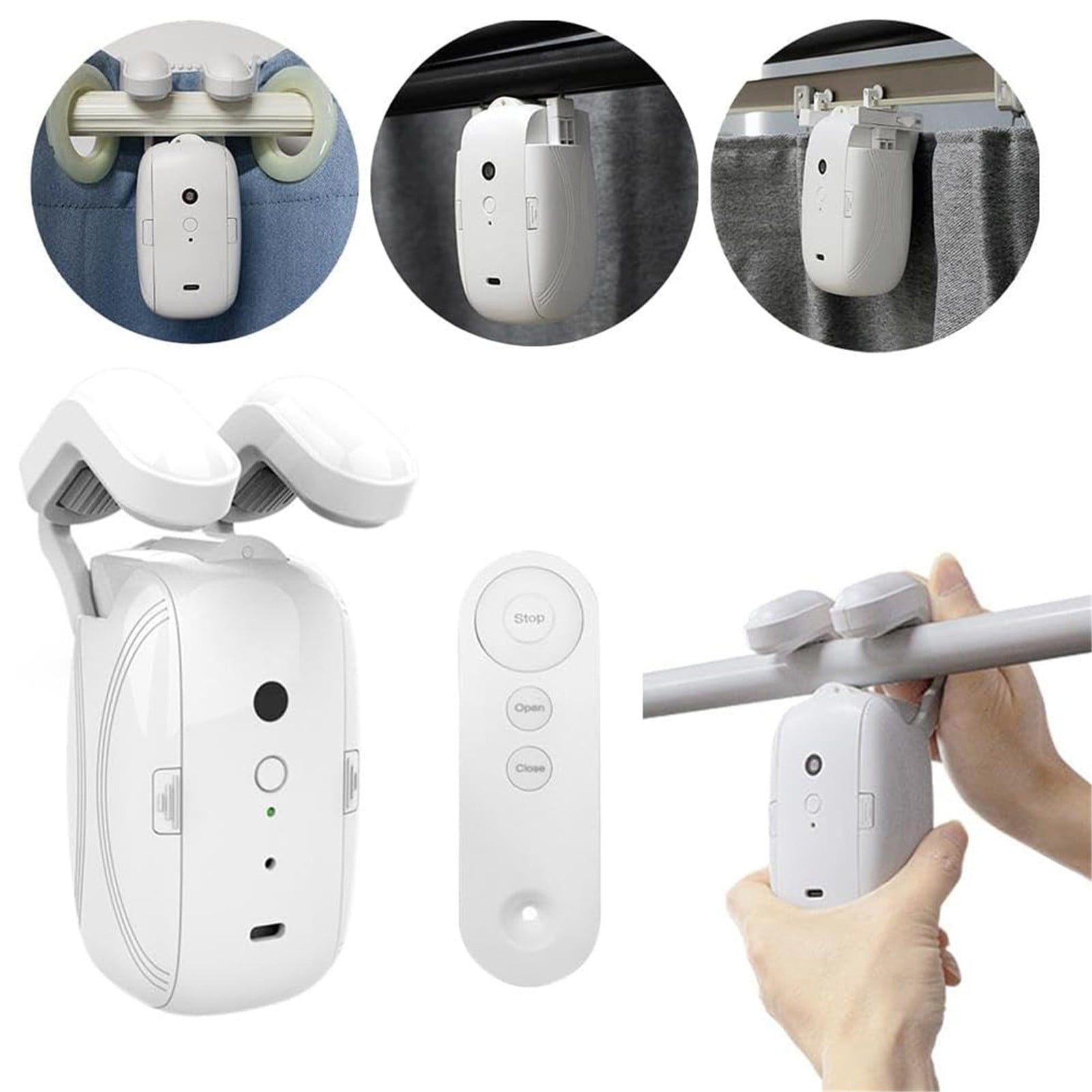 Automatic Curtain Opener Remote Control Curtain with App/Timer High ...