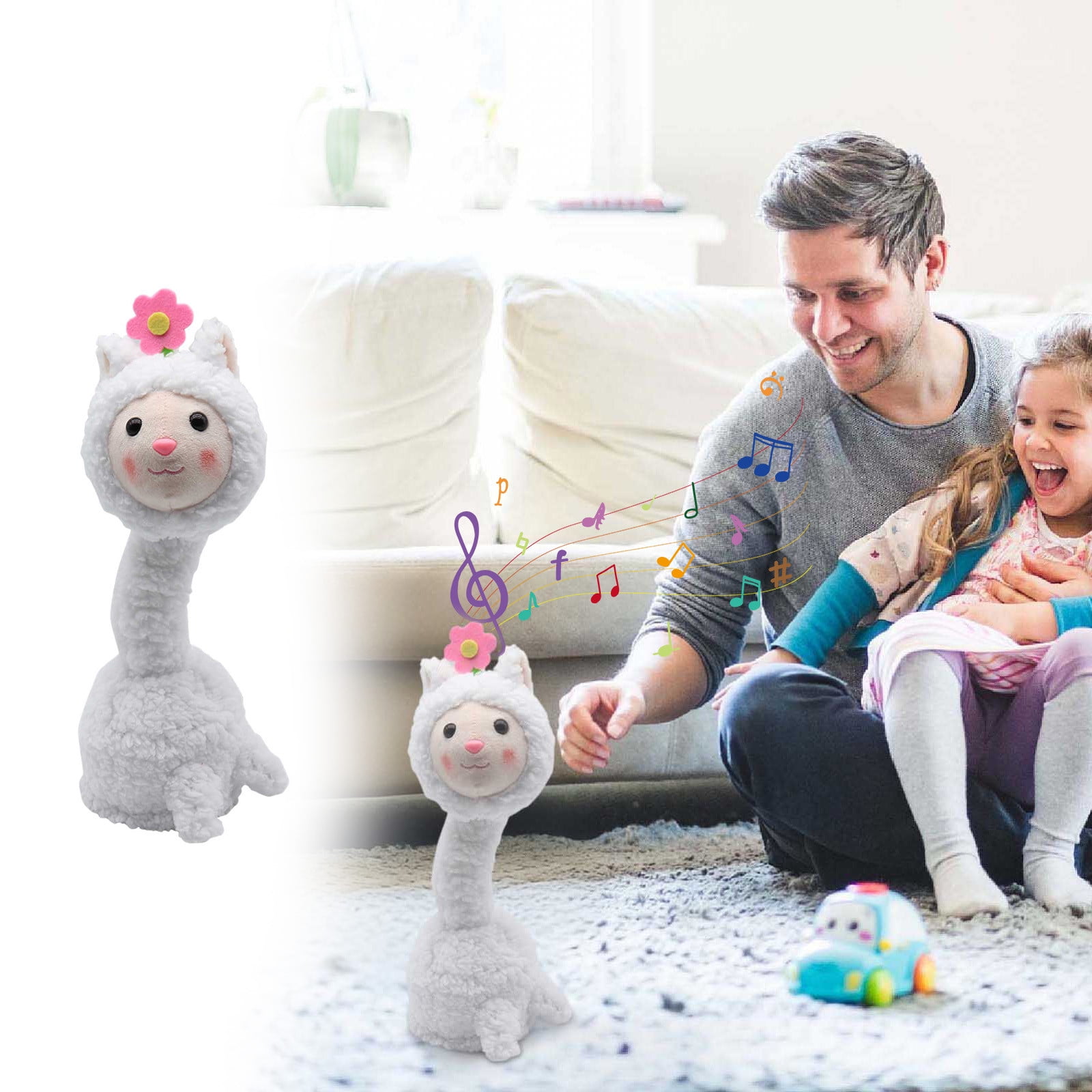 Automatic Dancing Vicuna Robot Toy With LED Music Sensor For ...