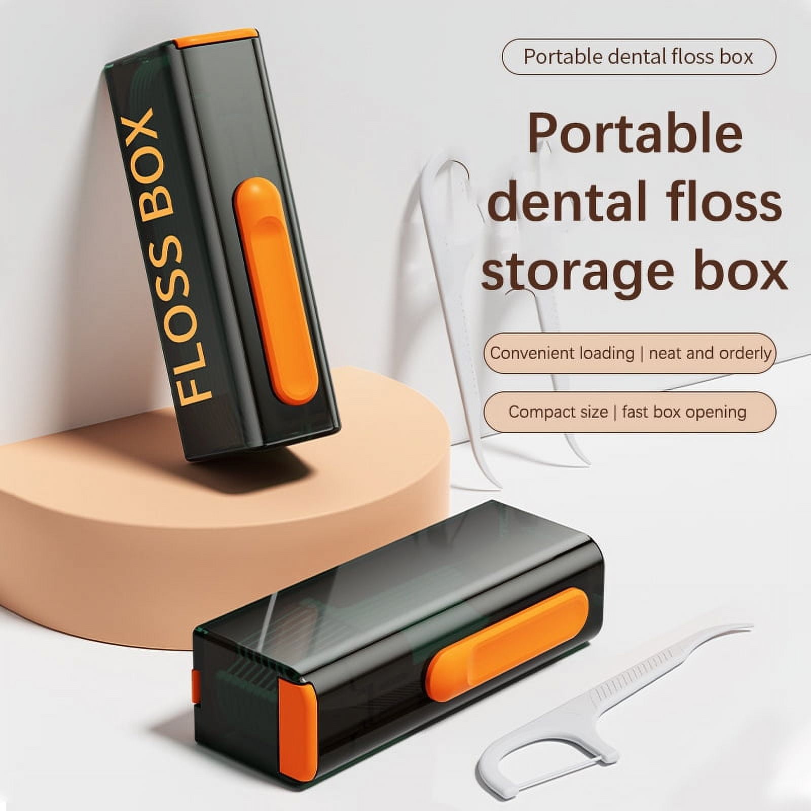 Automatic Dental Floss Storage Box Mirror Bottom Floss Dispenser ...