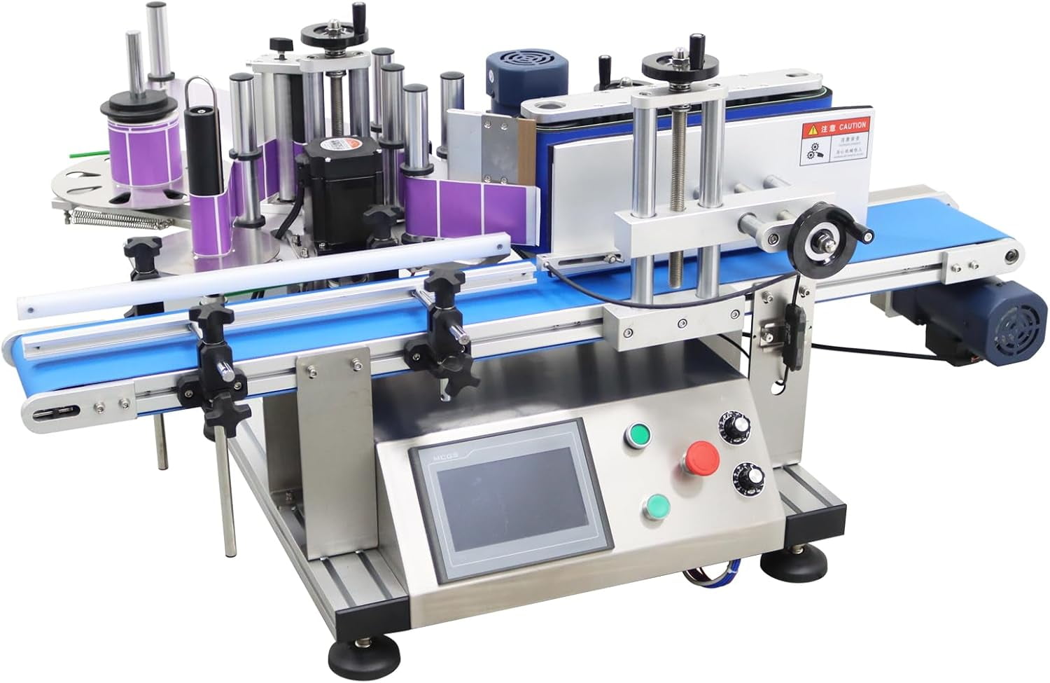 Automatic Desktop Conveyor Round Bottle High Speed Labeling Machine Gild and Silver Stamping ...