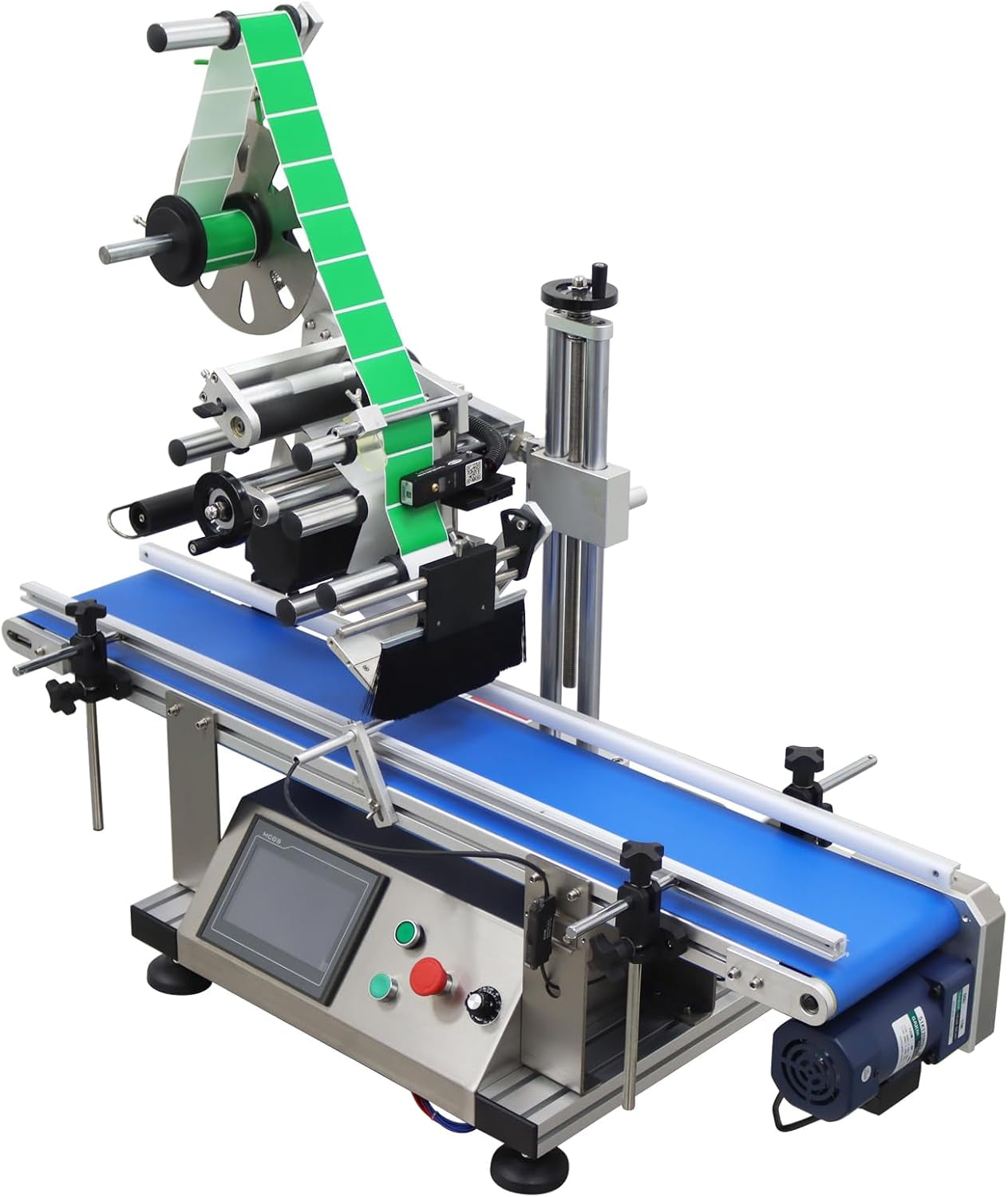 Automatic Desktop Conveyor Table Plane Labeling Machine for Regular Gold and Silver Transparent ...