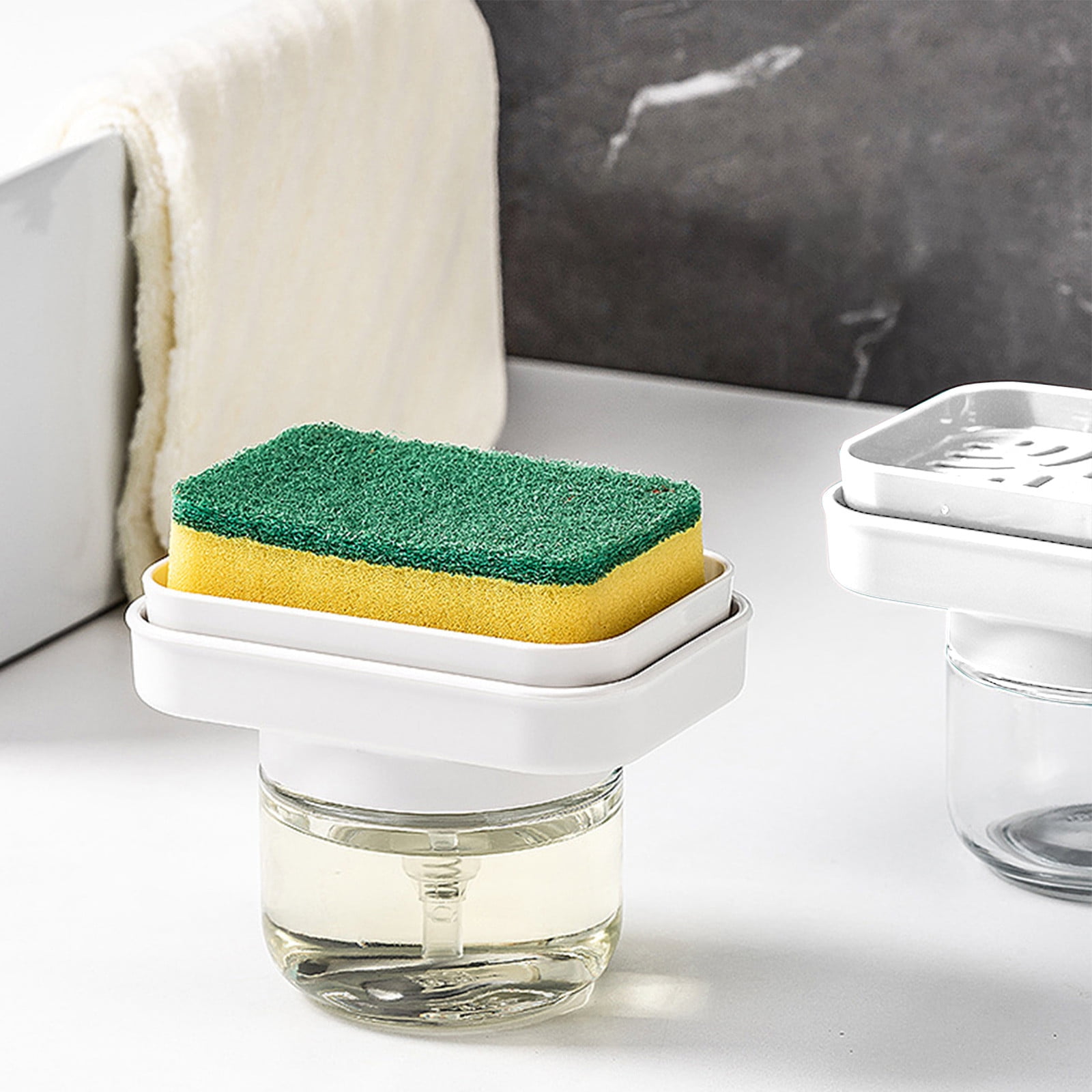 Automatic Detergent Dispenser, Pressing Liquid Bottle, Stainless Steel ...