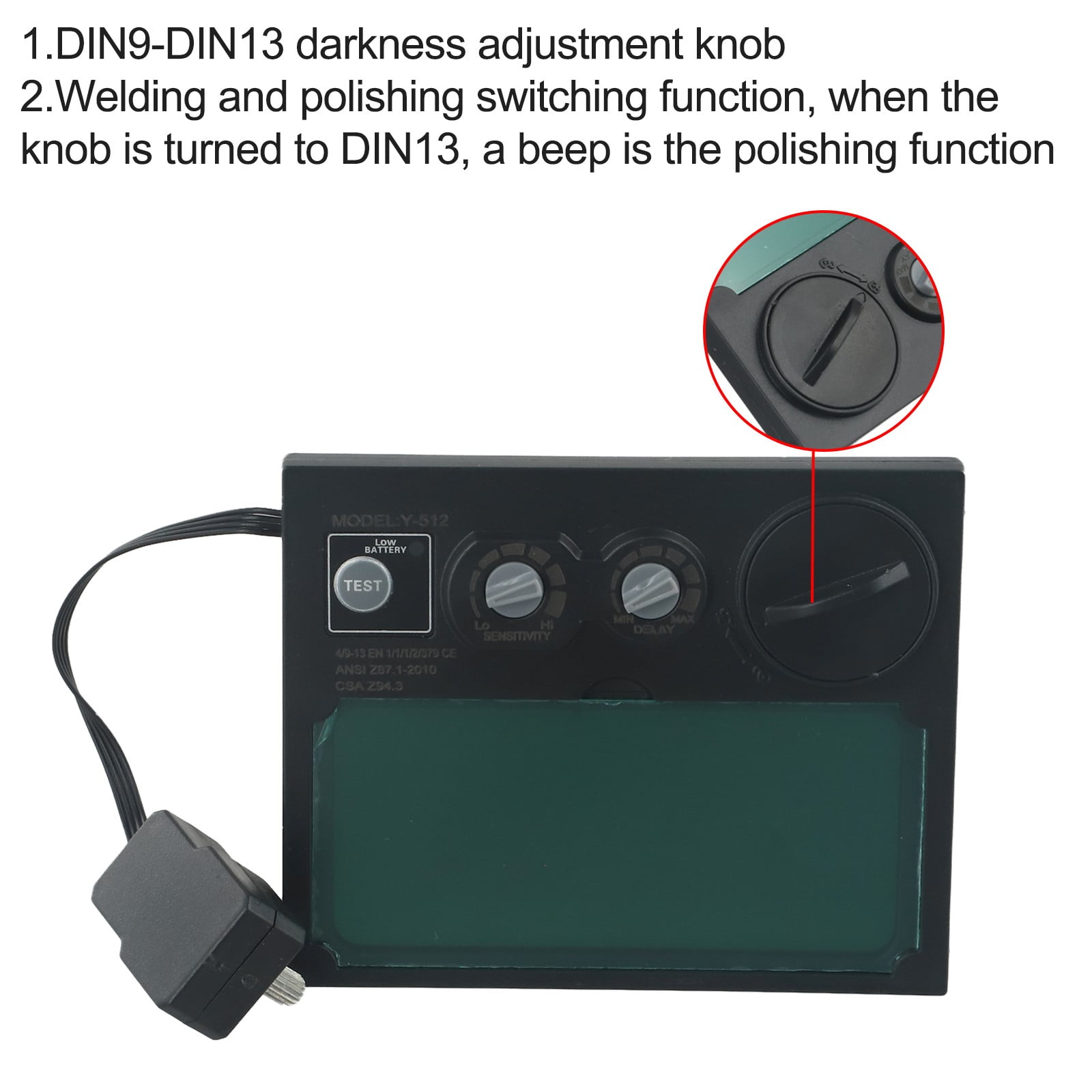 Automatic Dimming Welding Helmet Mask Goggles-Lens Solar Panel Welder ...