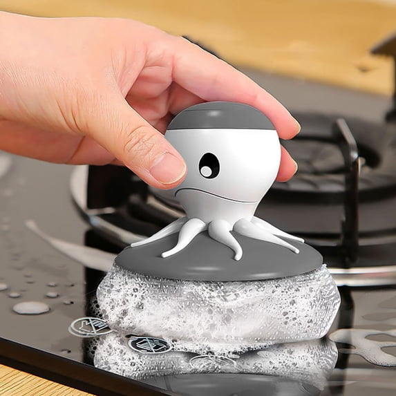 Automatic Dish Washing Brush, Wenini Non Stick Pot Scrubber Heavy Duty ...