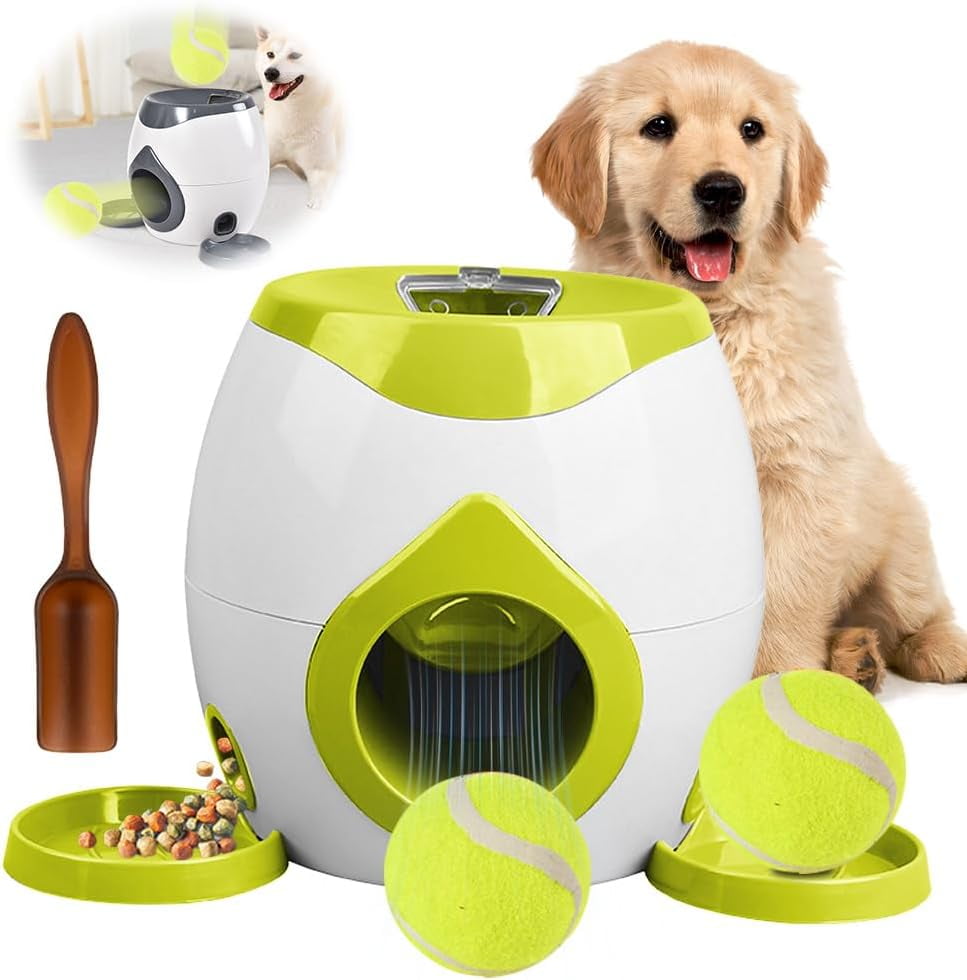 Automatic Dog Ball Launcher, 2025 New Dog Tennis Ball Throwing Machine ...
