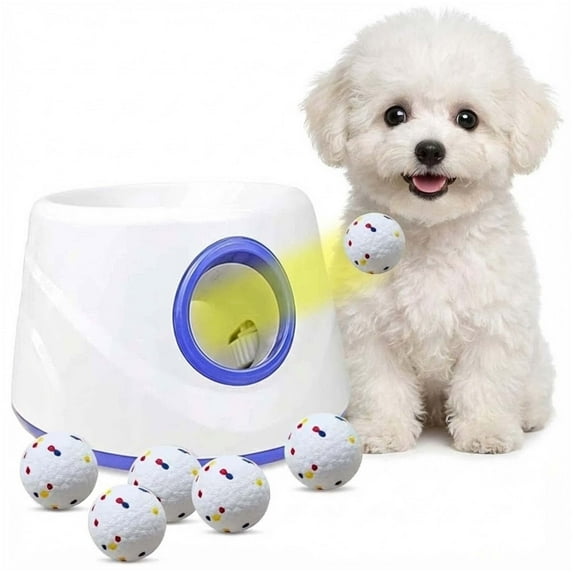 Automatic Dog Ball Launcher, Ball Thrower for Dogs with 3 ETPU Tennis ...