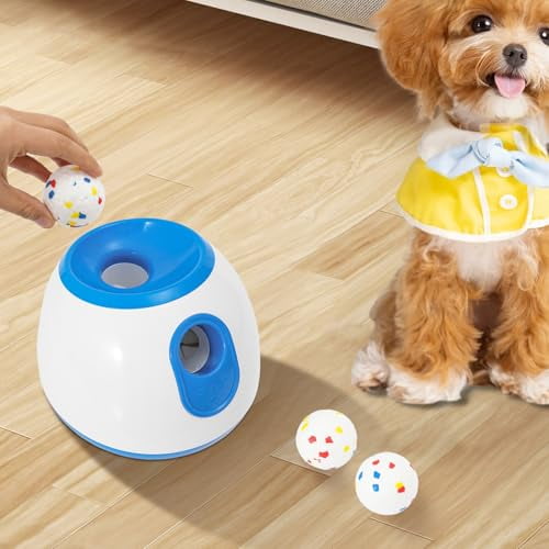 Automatic Dog Ball Launcher, Dog Ball Thrower Launcher with 3 Balls ...