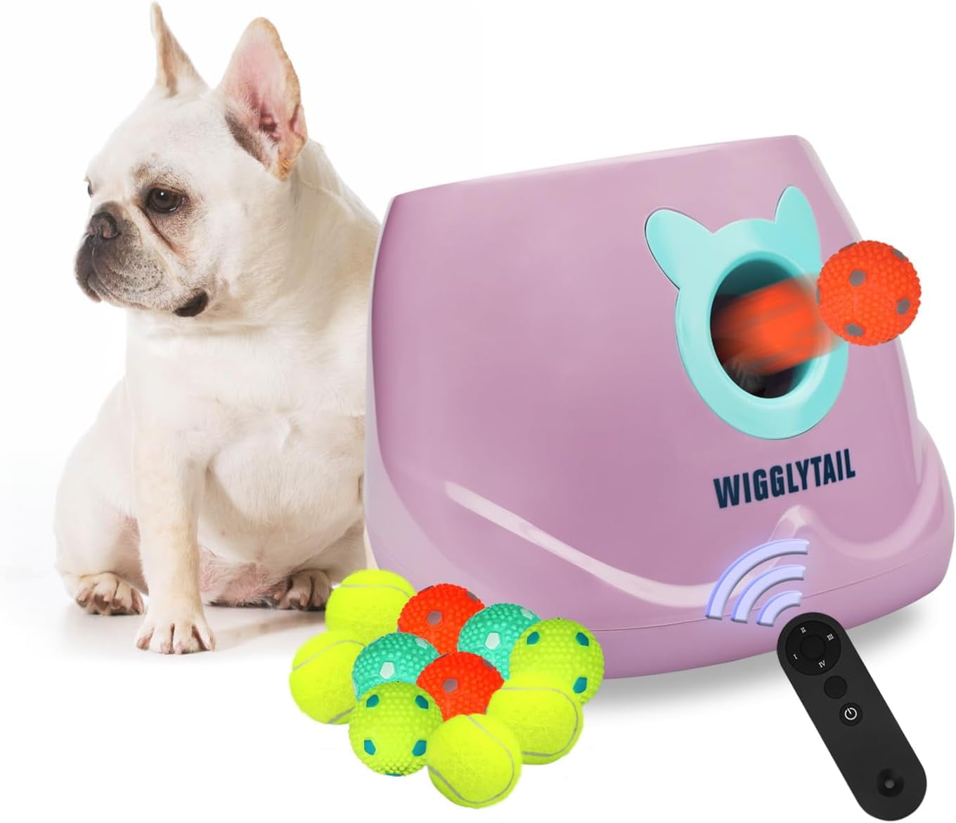 Automatic Dog Ball Launcher, Dog Ball Fetch Machine with Remote Control ...