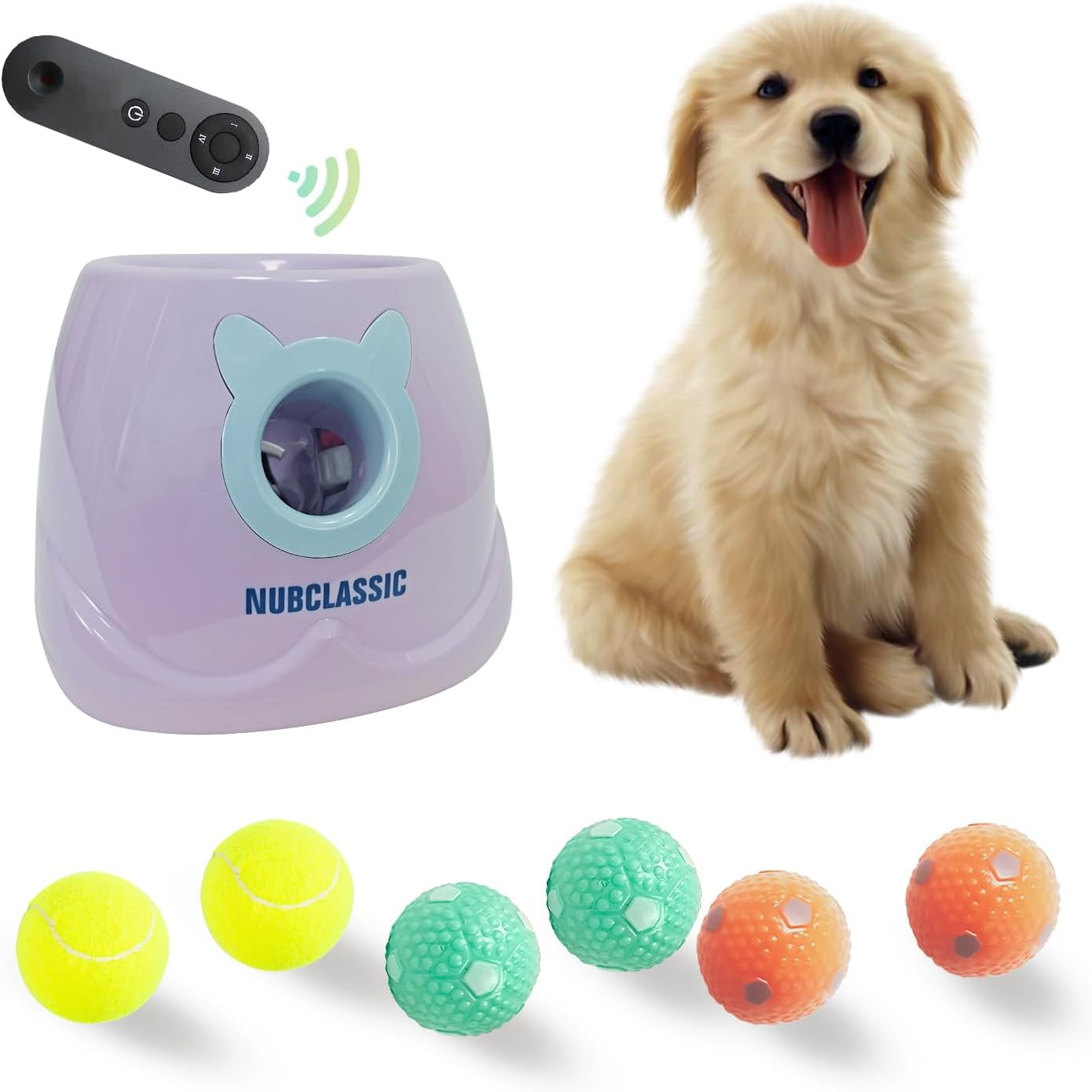 Automatic Dog Ball Launcher - Interactive Tennis Ball Thrower Machine ...