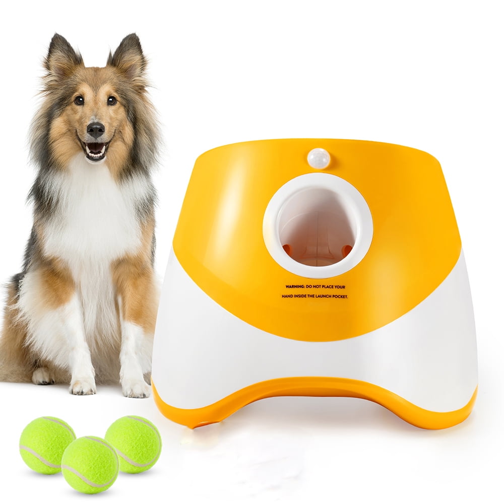 Automatic Dog Ball Launcher Training Catapult Outdoor Pets Interactive ...