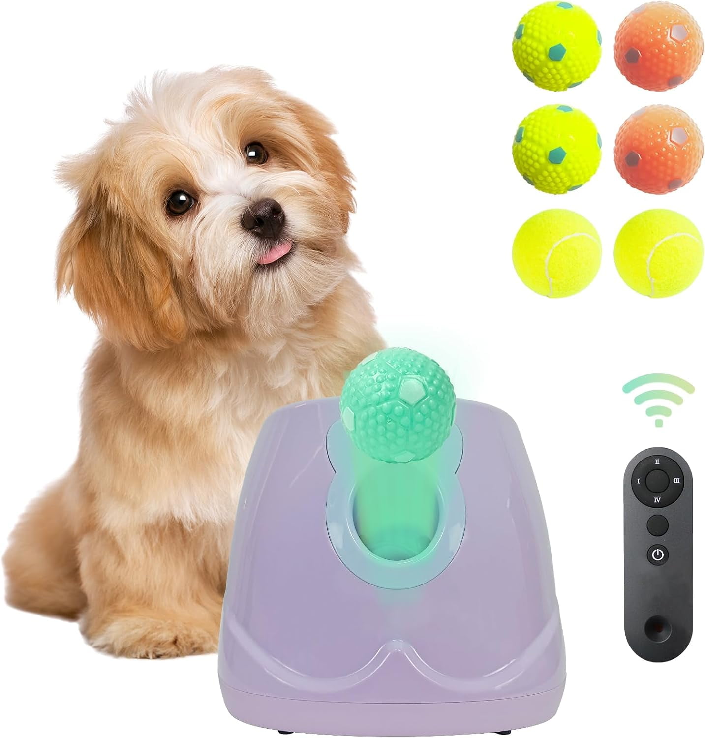 Automatic Dog Ball Launcher for Small To Medium Sized Dogs, Dog ...