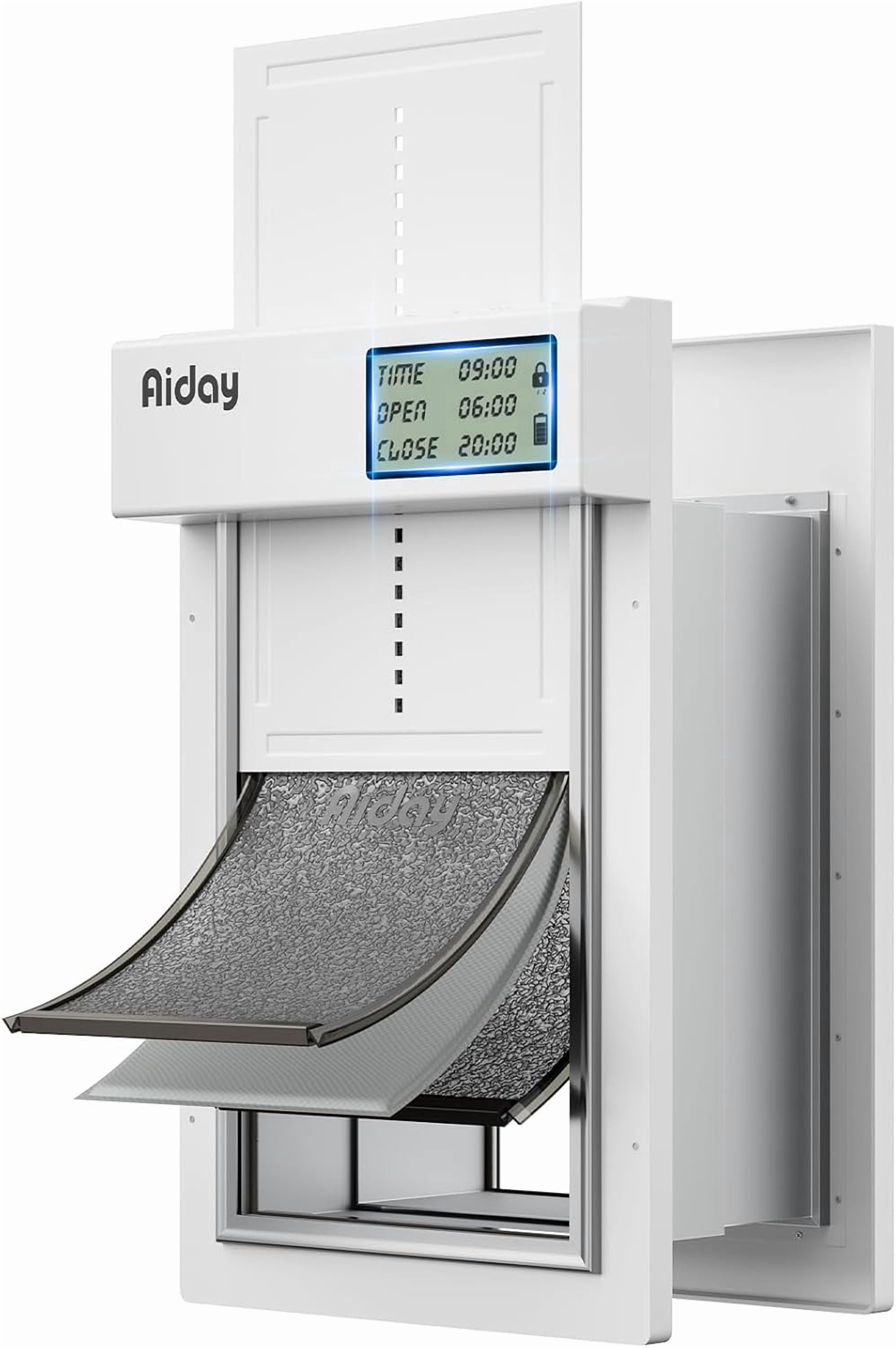 Automatic Dog Door for Wall - Medium Electronic Smart Pet Door with LCD ...