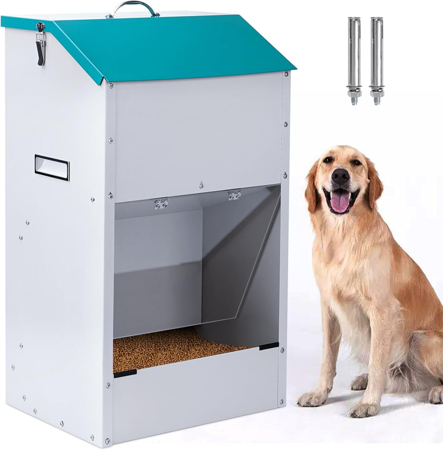 Automatic Dog Feeder for Large Dogs Outside Dog Food Dispenser Cat ...