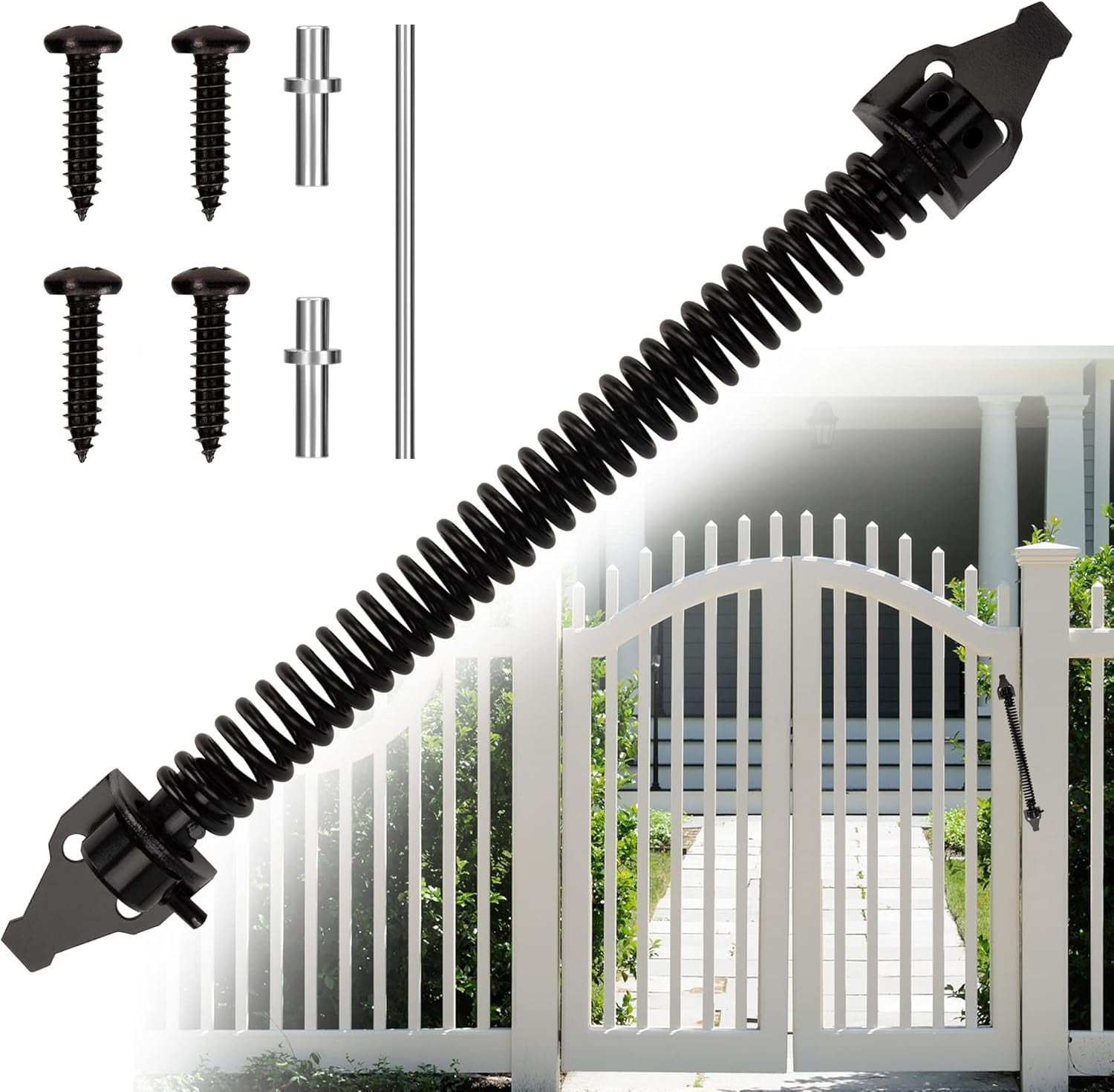 Automatic Door Closer 14 Inch Spring Door Closer Adjustable Anti-Rust ...